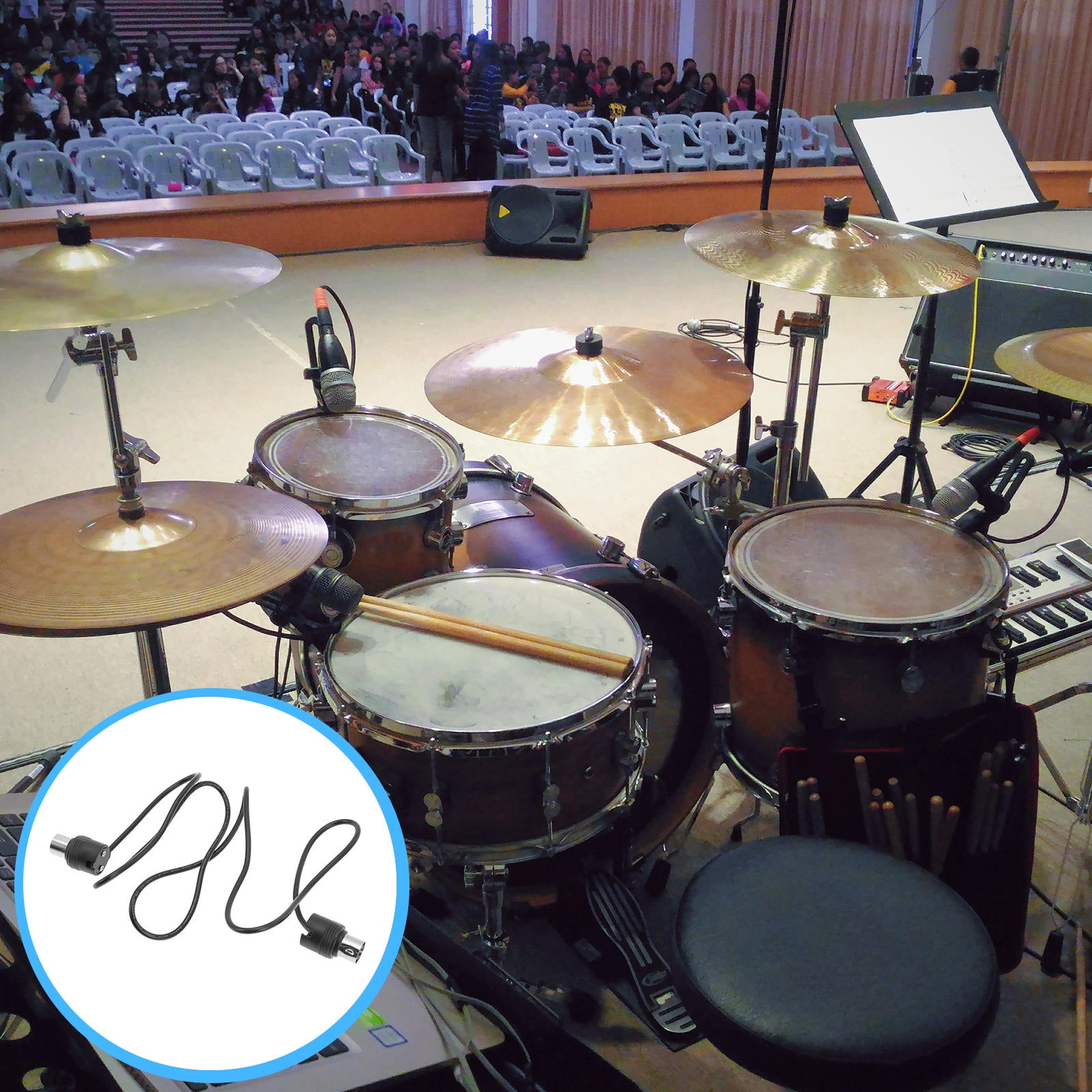 UPKOCH Midi Cable Sound Card Cable Basic Keyboard MIDI Extension Cable ...