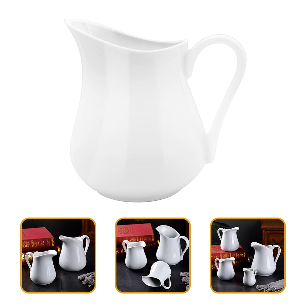 UPKOCH Milk Pitcher Portable Creamer Pitcher Home Ceramic Frothing ...