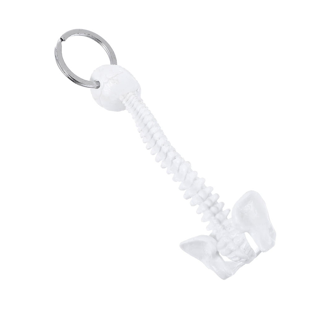 UPKOCH Mini Spine Keychain White Small Human Spine Keychain for Men ...