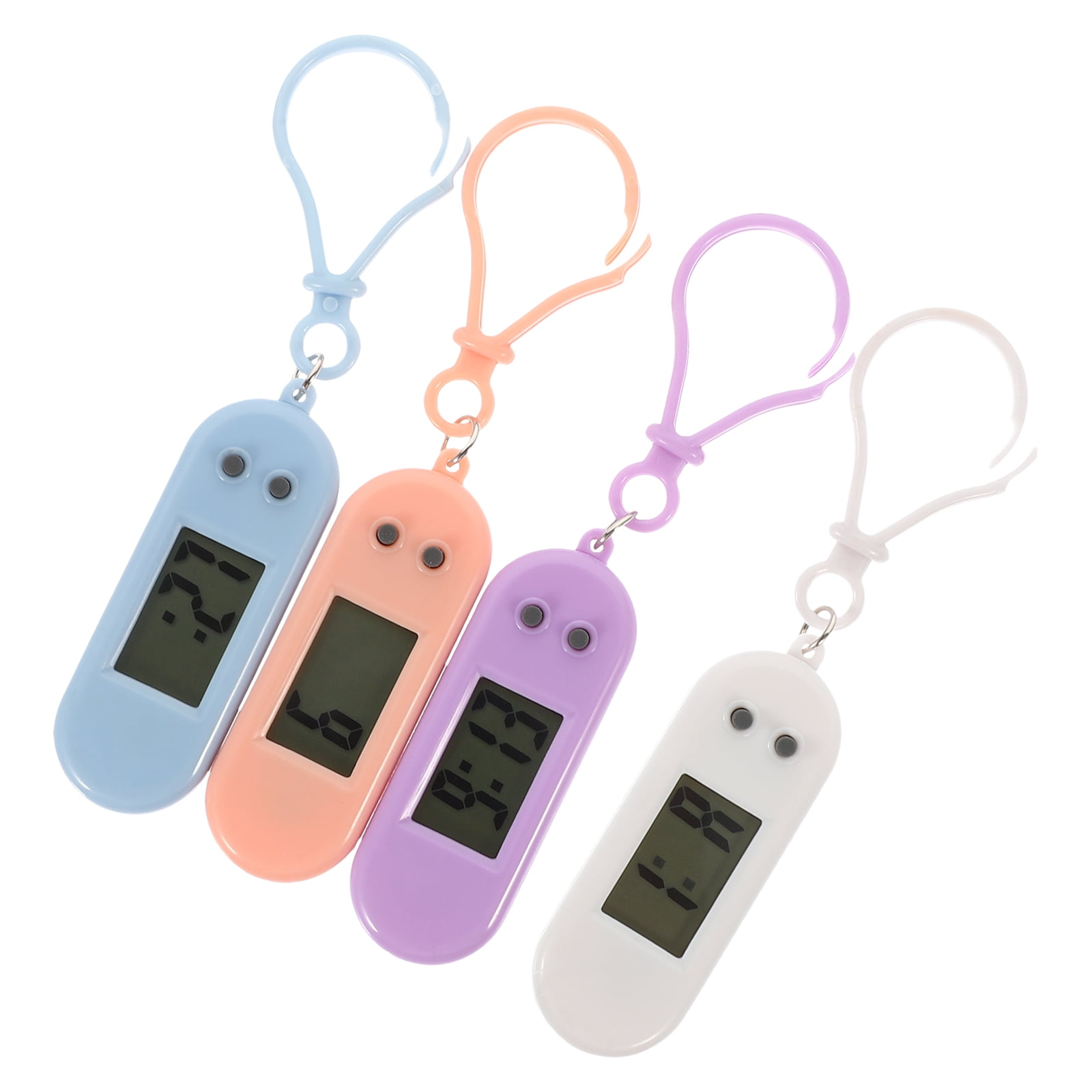 UPKOCH Kids Watches Keychain Pocket Watch Plastic 4Pcs 2.6X1.0X0.4In ...