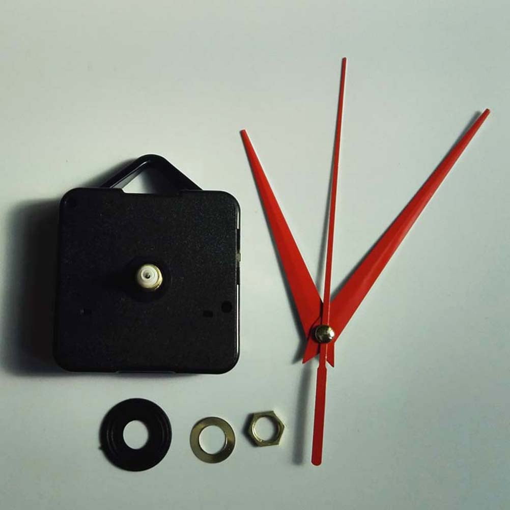 UPKOCH Simple DIY Clock Movement Kit with Red Color Plastic Material ...