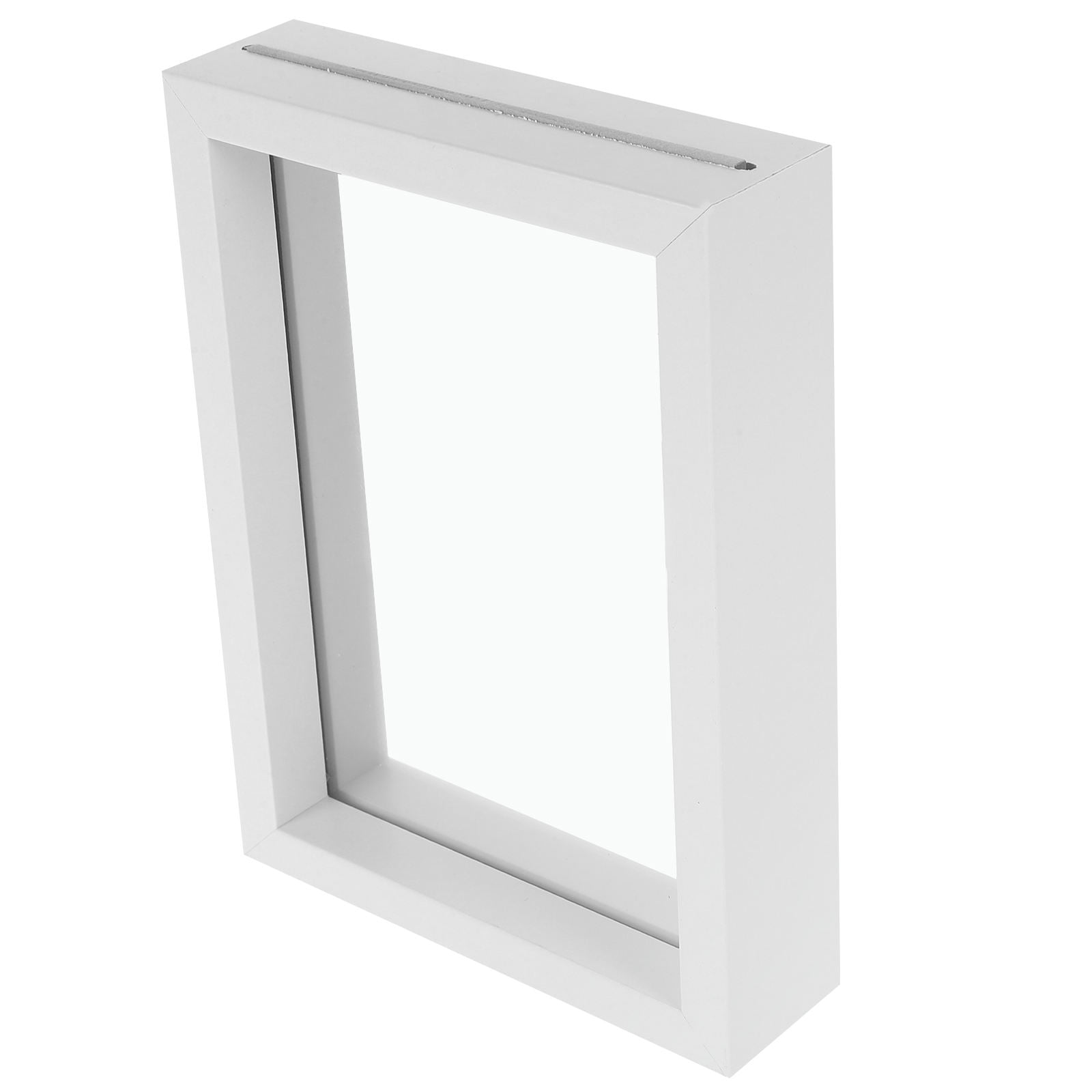 UPKOCH Unique Picture Frame Display Frame White Glass 1Pack 7.47x5.50x1 ...