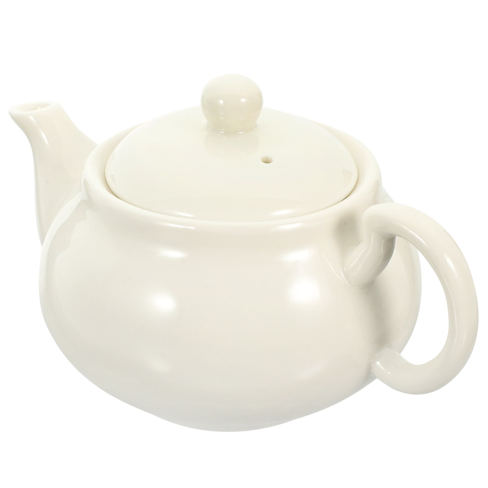 UPKOCH White Porcelain Tea Set Tearoom Teapot Easy to Clean Ruyi ...