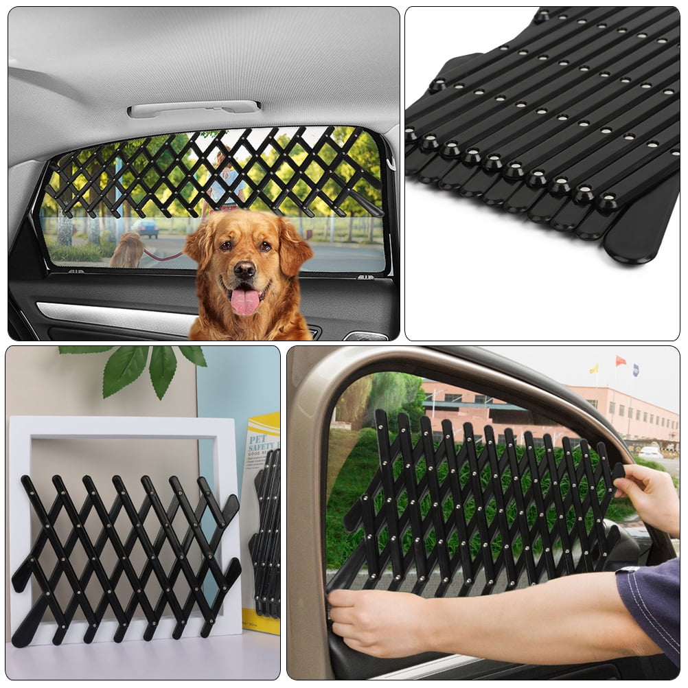 UPKOCH Window for Dog Gate Car Barrier Fence Fences Pet Travel Black ...