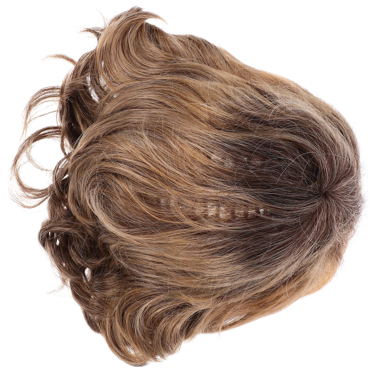 UPKOCH Women Natural Short Curly Wig Realistic Fiber Wig Cover Fashion ...