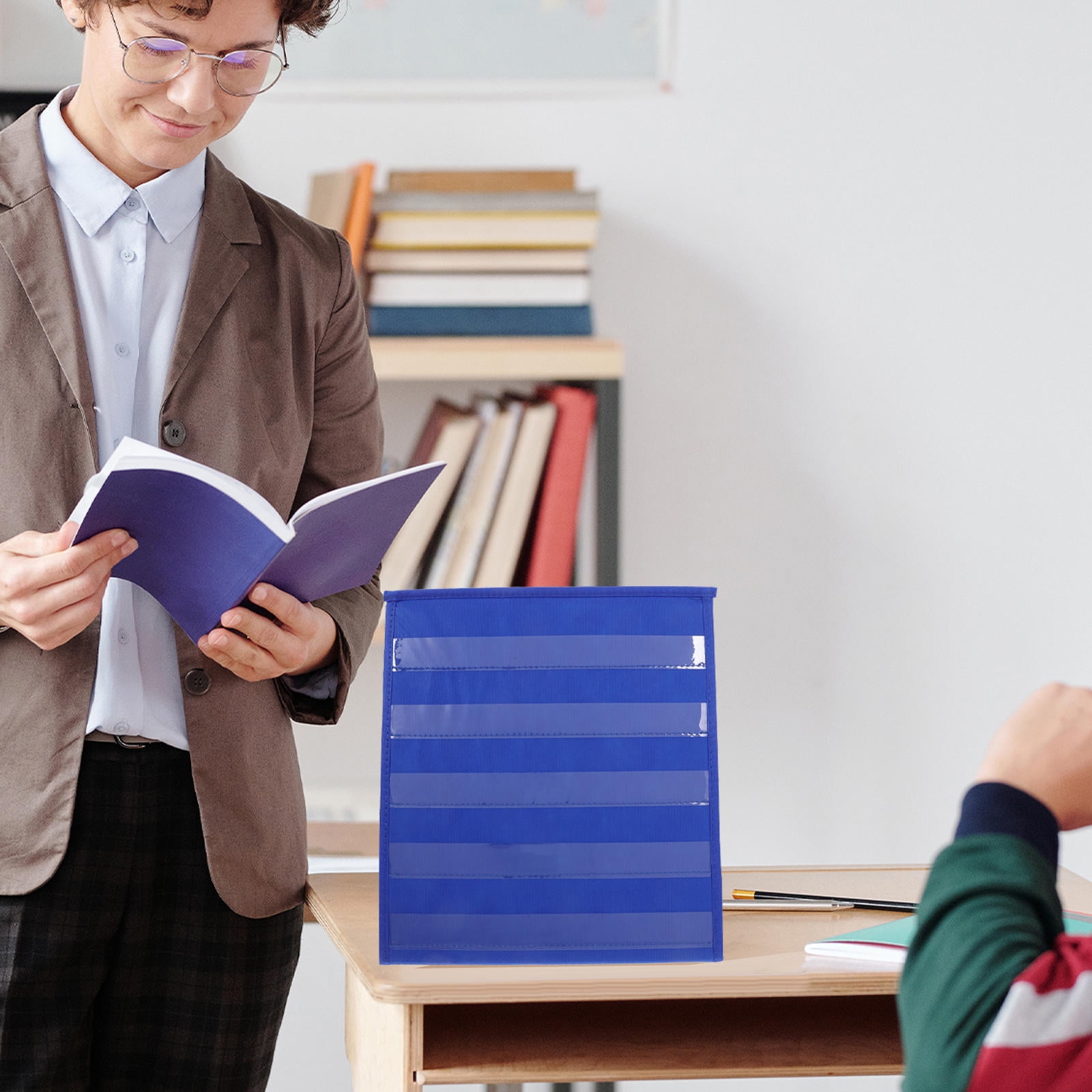 Tendycoco Worgeous 1 Set Dual Sided Tabletop Pocket Chart for Classroom ...