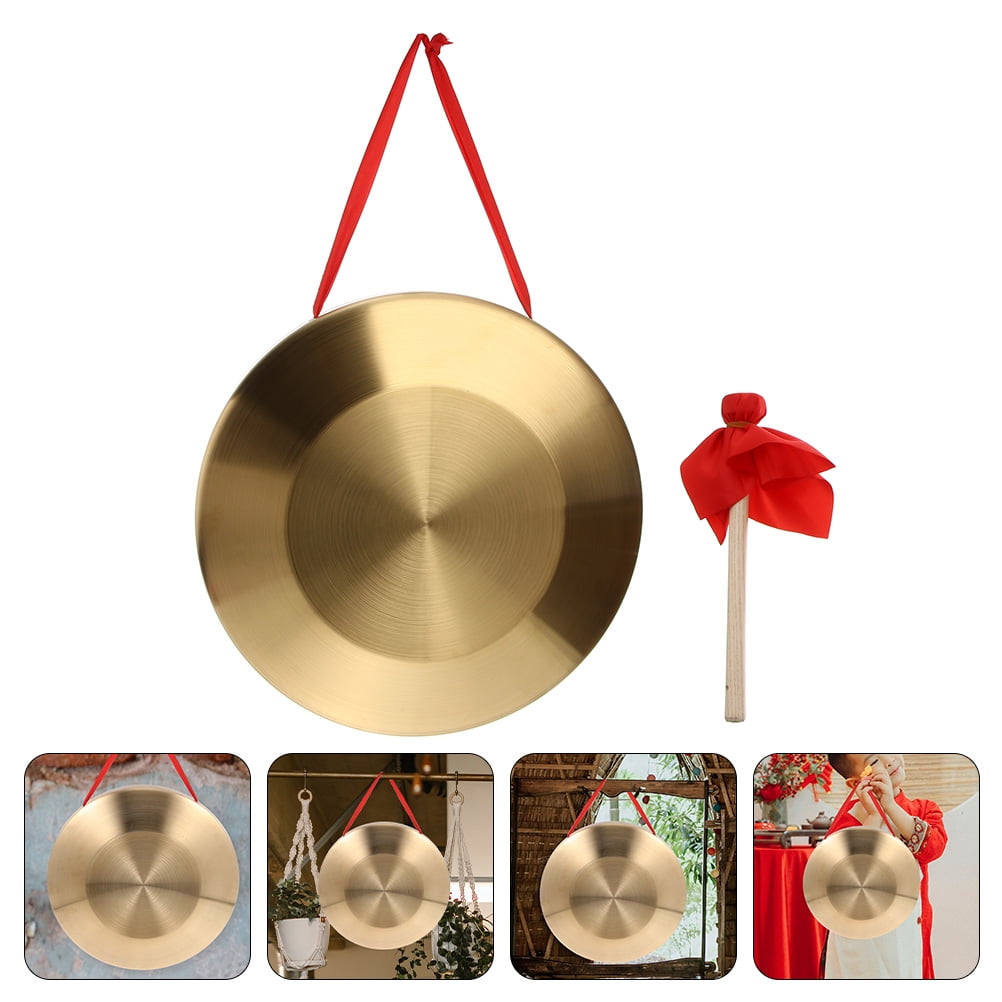 UPKOCH Music Practice Copper Gong Golden 1 Set 5.89x5.89x0.79in ...