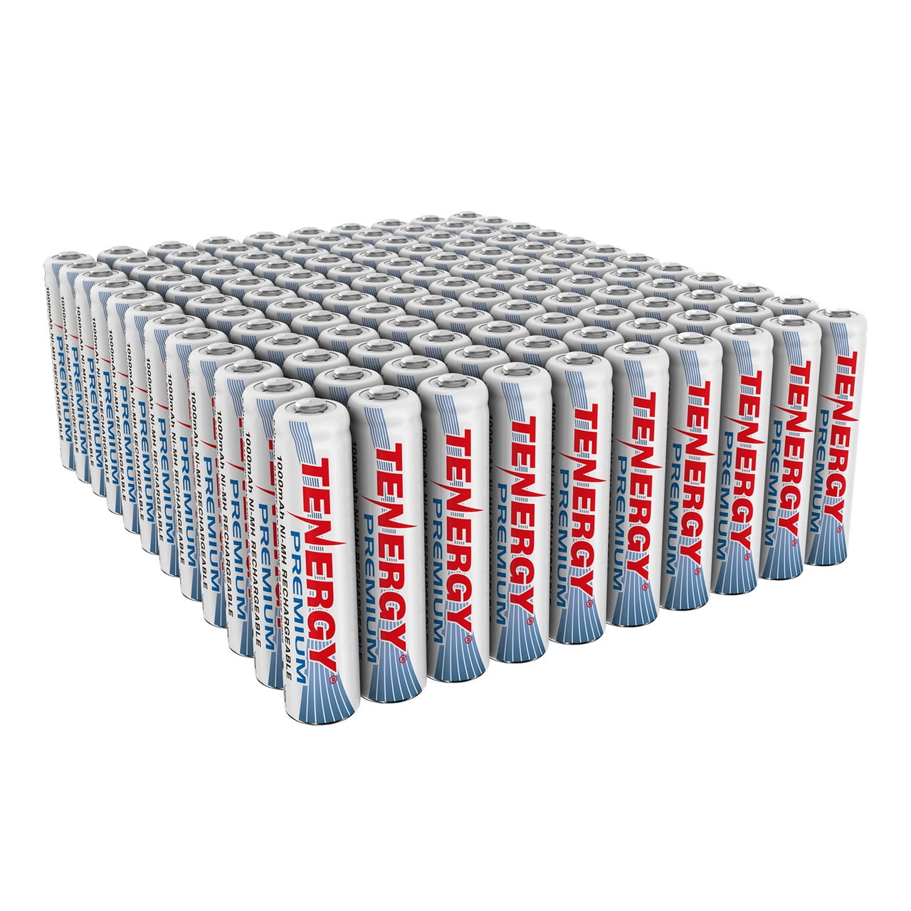 Tenergy Premium AAA 1000mAh NiMH Rechargeable Batteries, 120 Pack ...