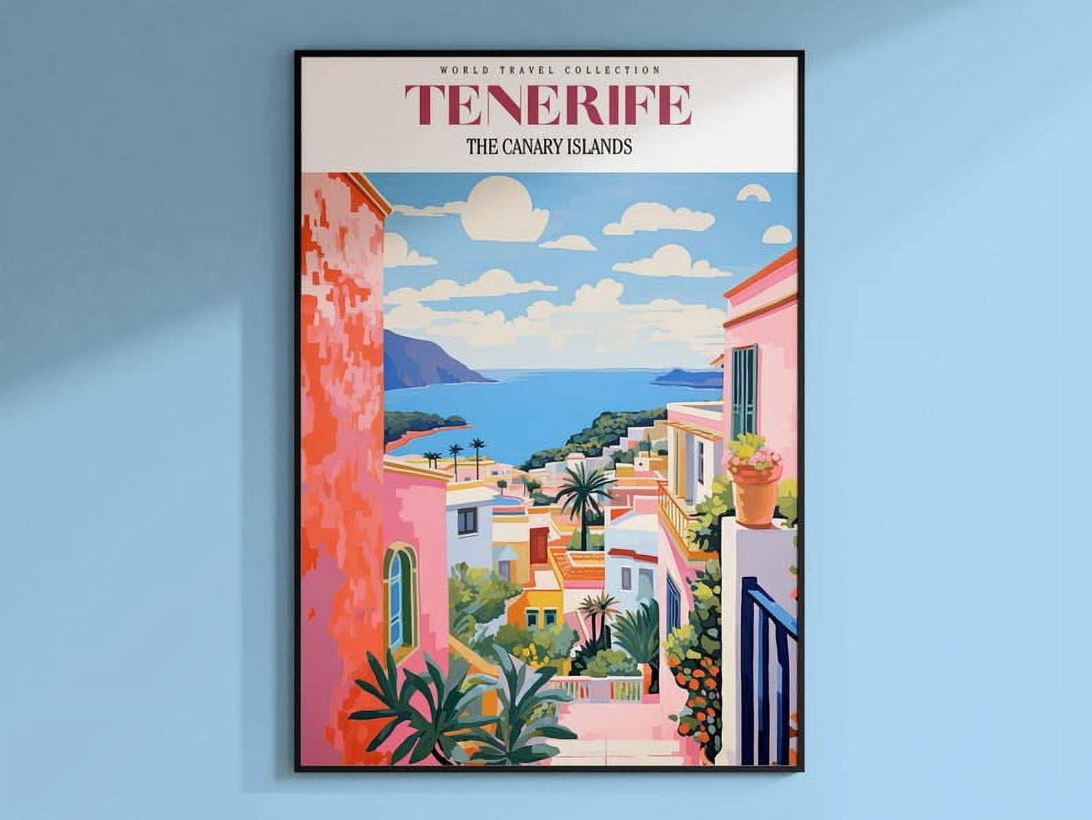 Tenerife Travel Poster, Tenerife Poster, Europe Print, Spain Art Print ...