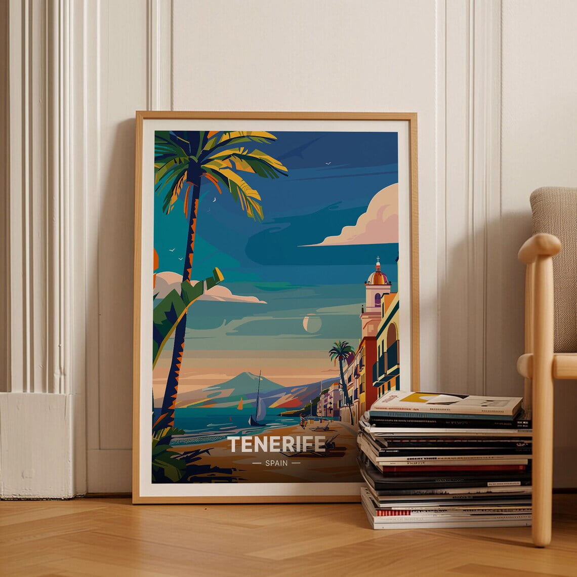 Tenerife Travel Spain Scenic Travel Wall Decor, Unframed Paper Poster ...