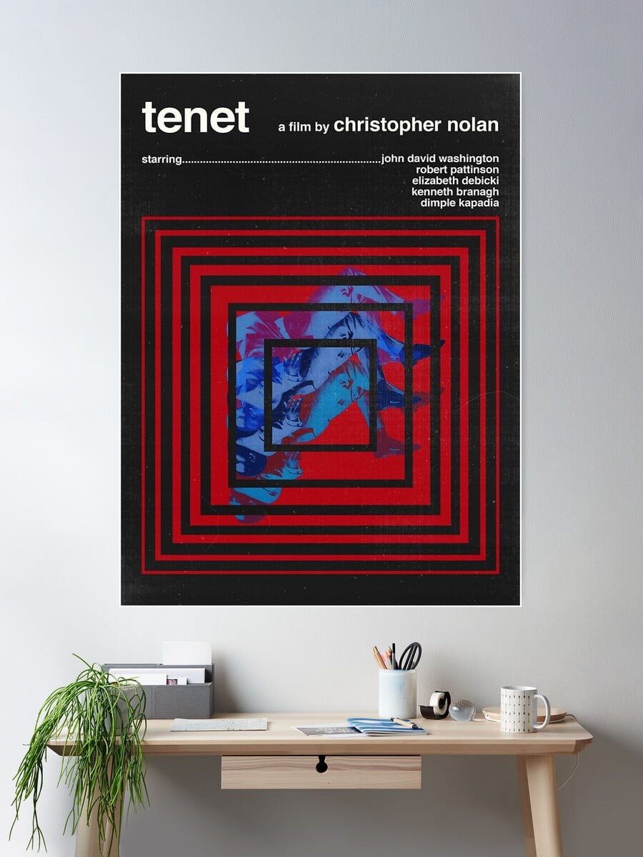 Tenet Movie Poster Wall Art, Modern Wall Decor For Living Room Bedroom ...
