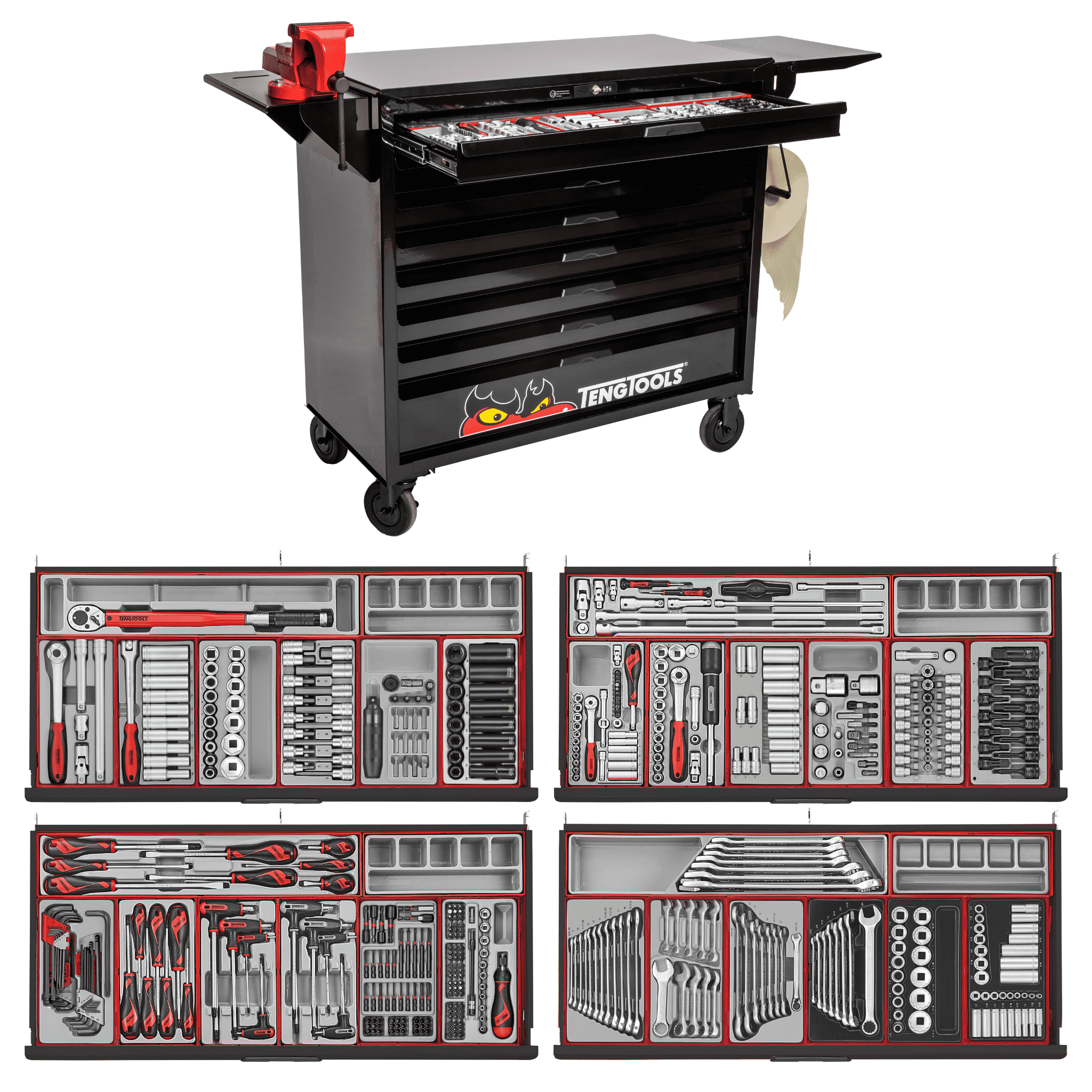 Teng Tools 1004 Piece 'Limited Edition' Black Roller Cabinet ...