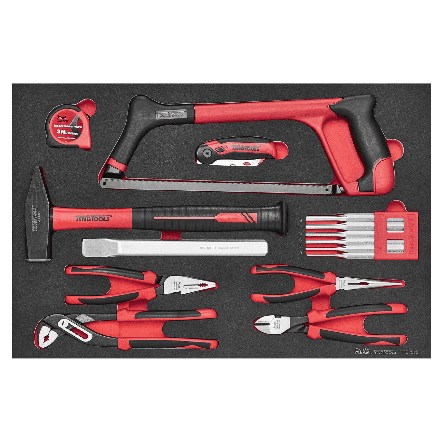 Teng Tools 15 Piece Garage and Auto Mechanics and DIY General Service ...