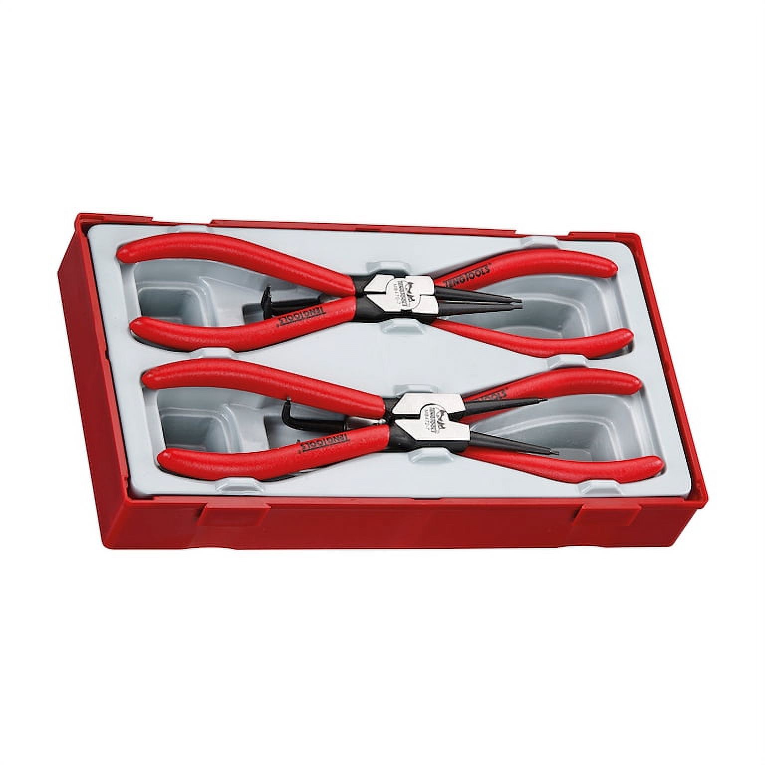 Teng Tools 4 Piece 7 Inch Snap Ring Circlip Plier Inner / Outer ...