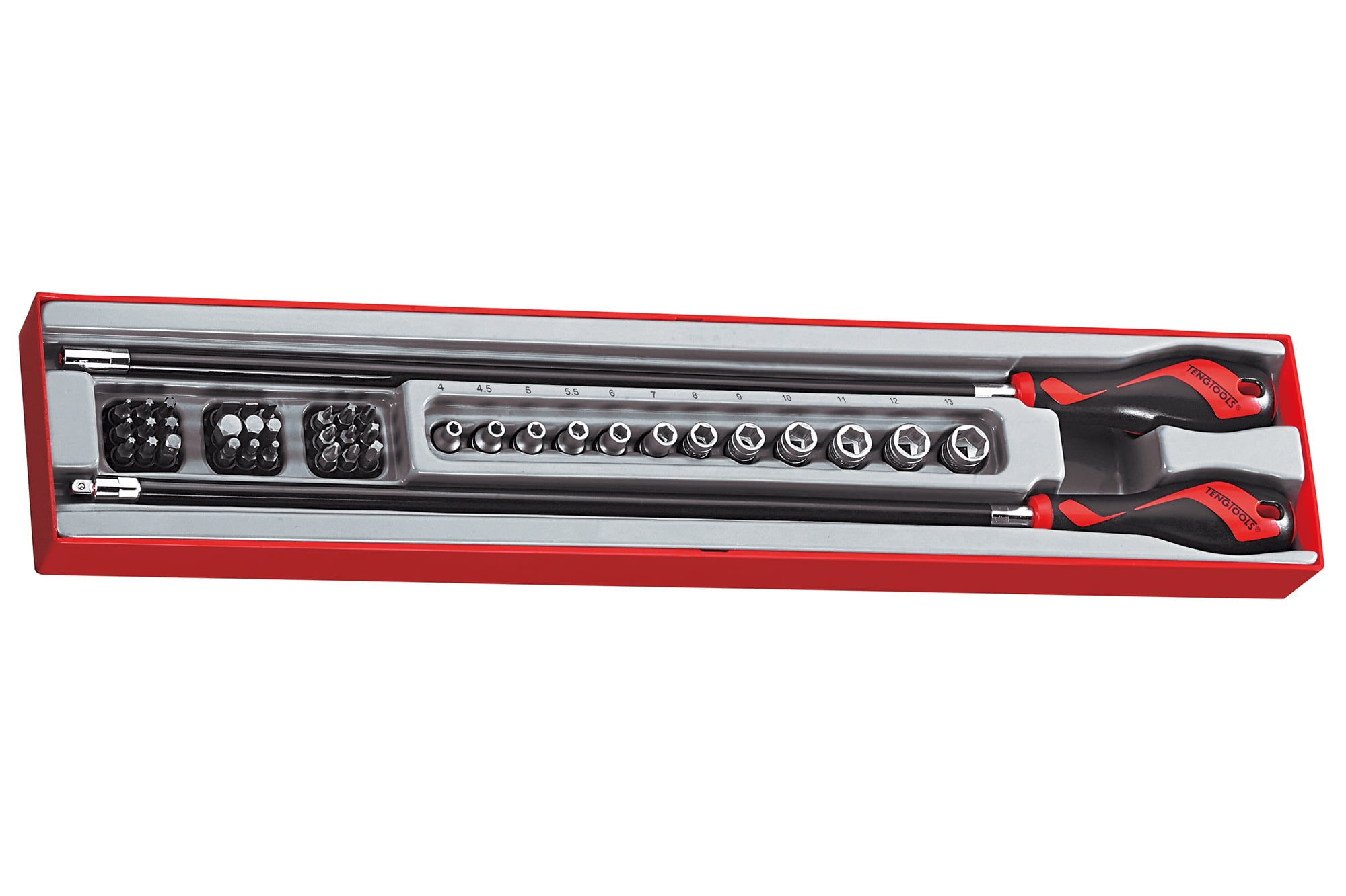 Teng Tools 41 Piece Long Flexible Screwdriver and Socket Set - TTXMD41N ...