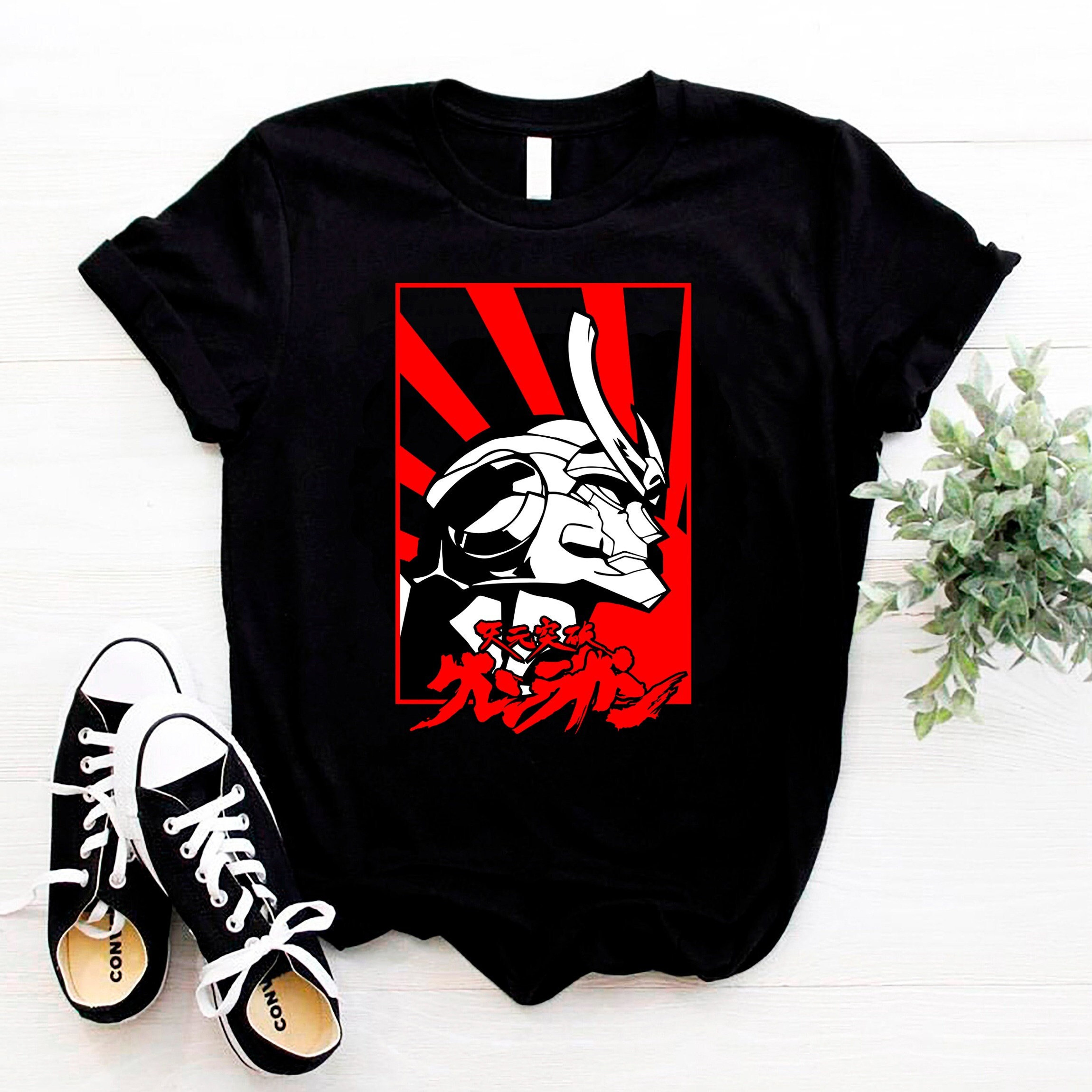 Tengen Toppa Gurren Lagann Anime T-Shirt, Kamina, Japanese Robot Manga ...