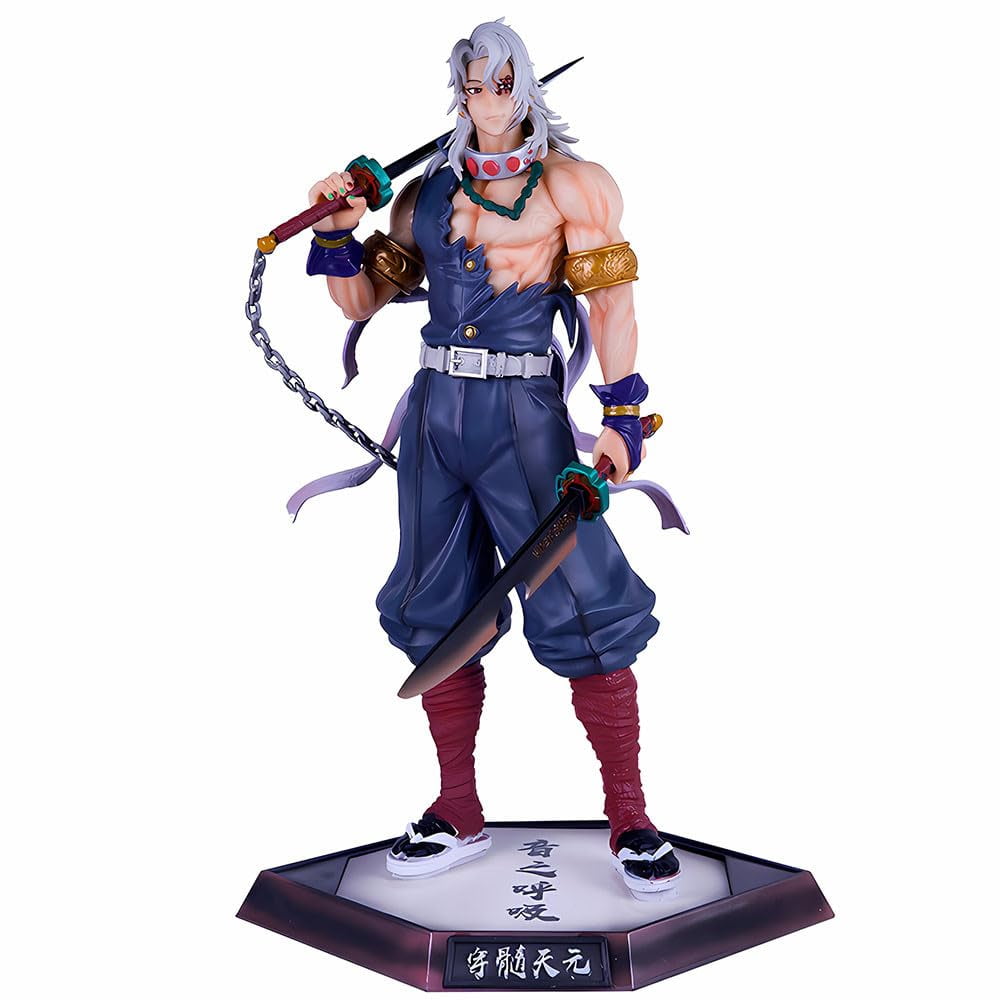 Tengen Uzui Action Figure - Demon Slayer Anime Figure, 6-Inch Poseable ...