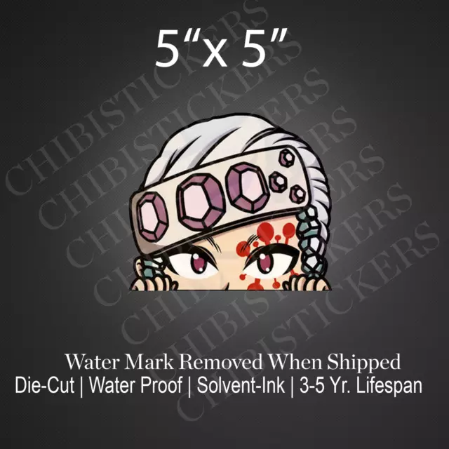 Tengen Uzui Demon Anime Waterproof Sticker Vinyl Sticker Decal Car ...