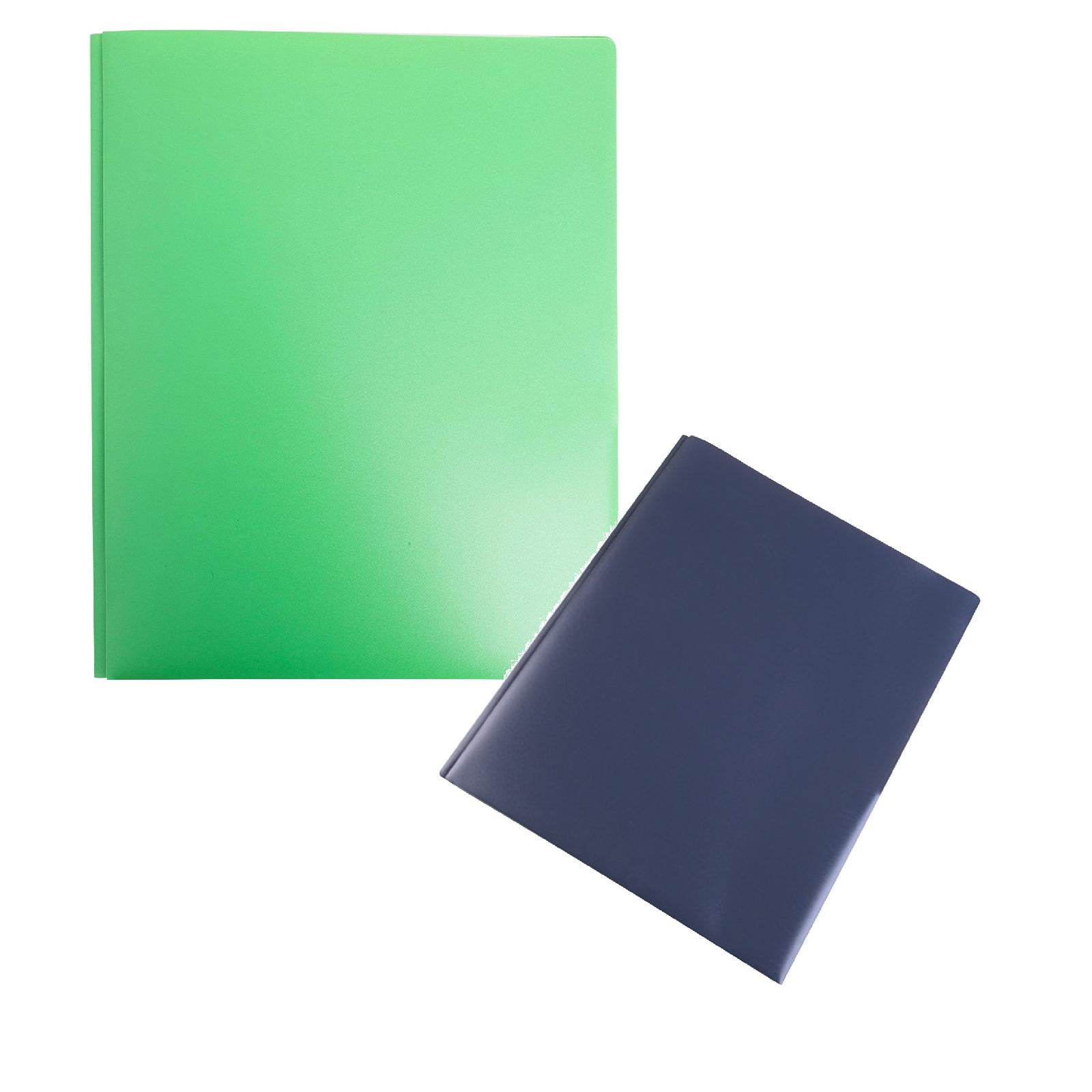 Tengma Plastic Folders with Pockets, Heavy Duty Folder Business Card ...