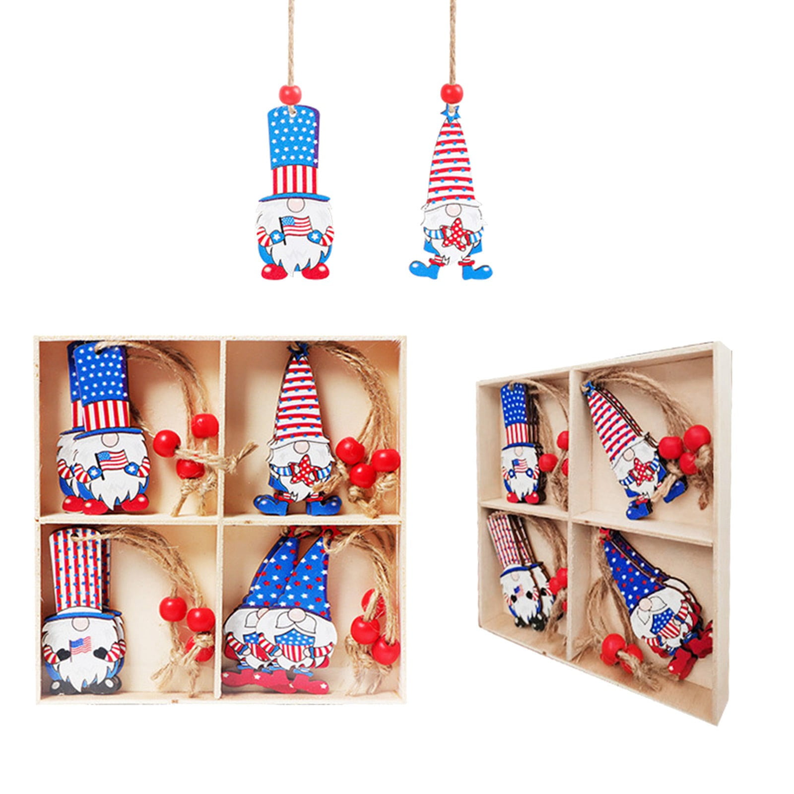 Tengma Price Crash ! Fourth of July Wooden Table Decor Patriotic ...