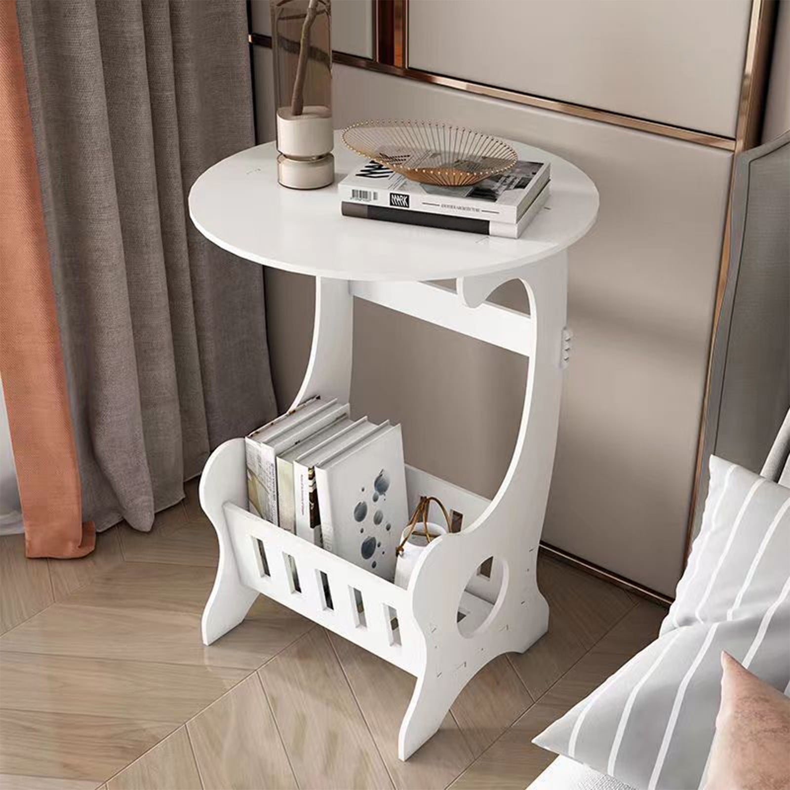 Tengw End Table & Side Table , Small Bookcase, Nightstand Bookshelf ...