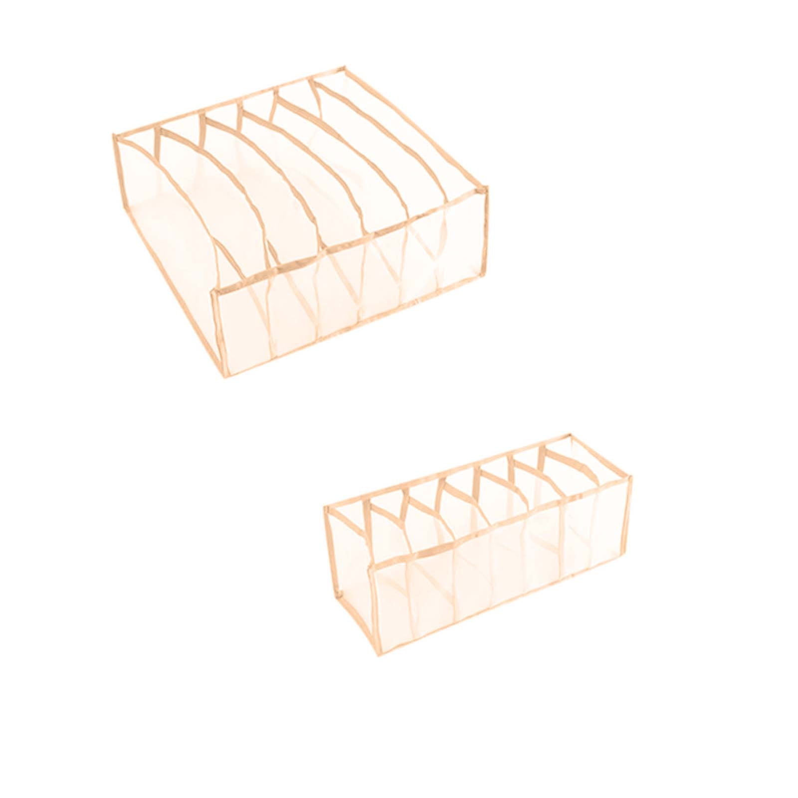 Tengw Mesh Underwear Storage Box,Foldable Closet Clothes Dividers Nylon ...