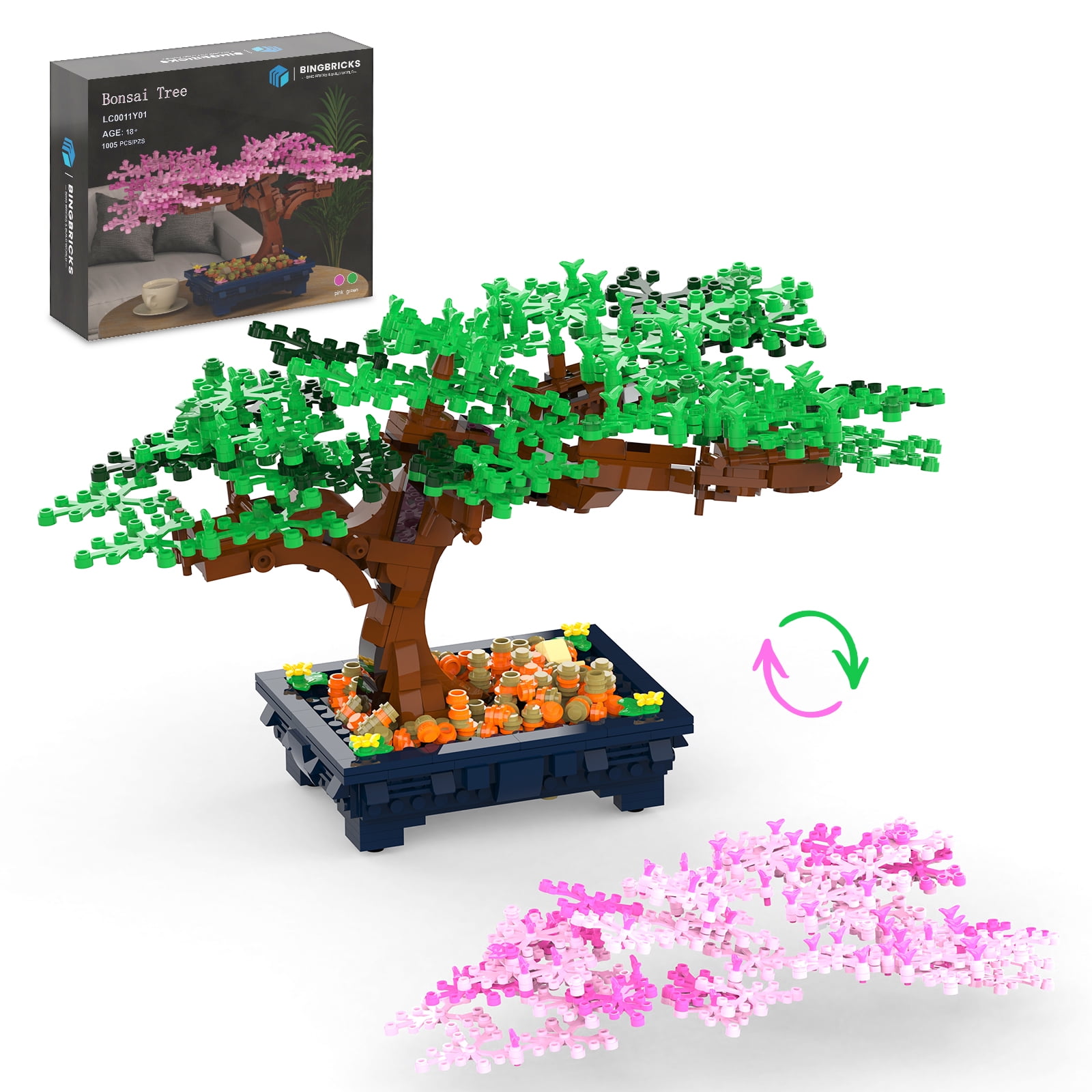 Tenhorses Bonsai Tree Building Sets, Creative Ideas DIY for Adults ...