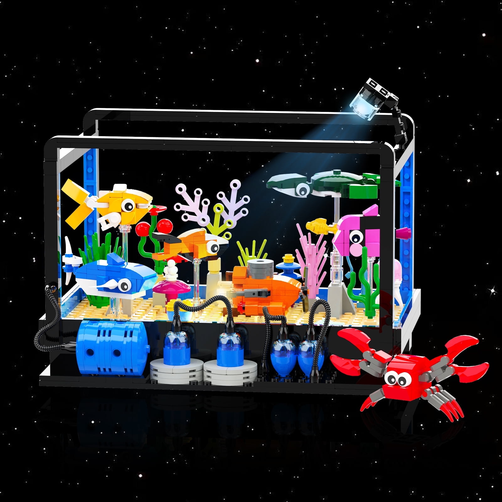 Tenhorses Fish Tank Building Block Set: Dive into Creativity with ...