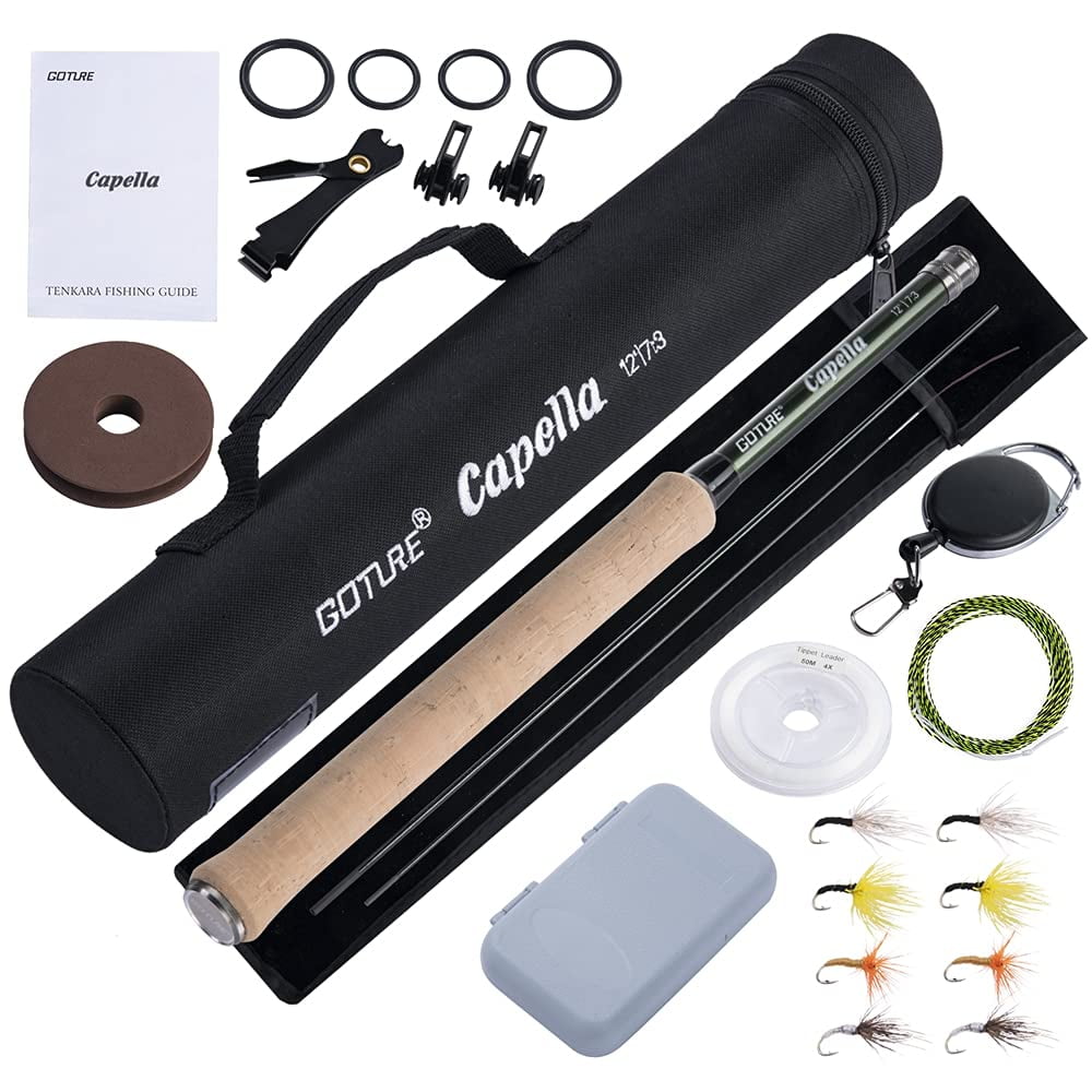 Tenkara 12FT/3.6M Fishing Rod and Combo Tenkara Starter Rod Kit with ...
