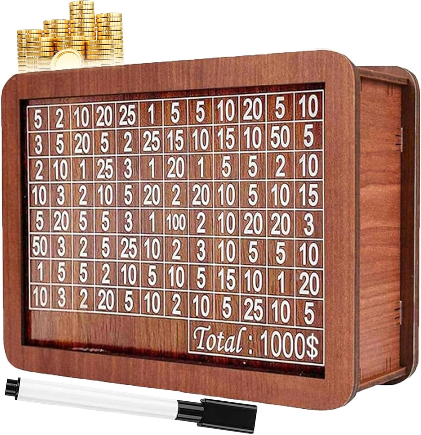 Tenkaybox Money 10000, 2025 New 10000 Savings Challenge Box, Cash Vault ...