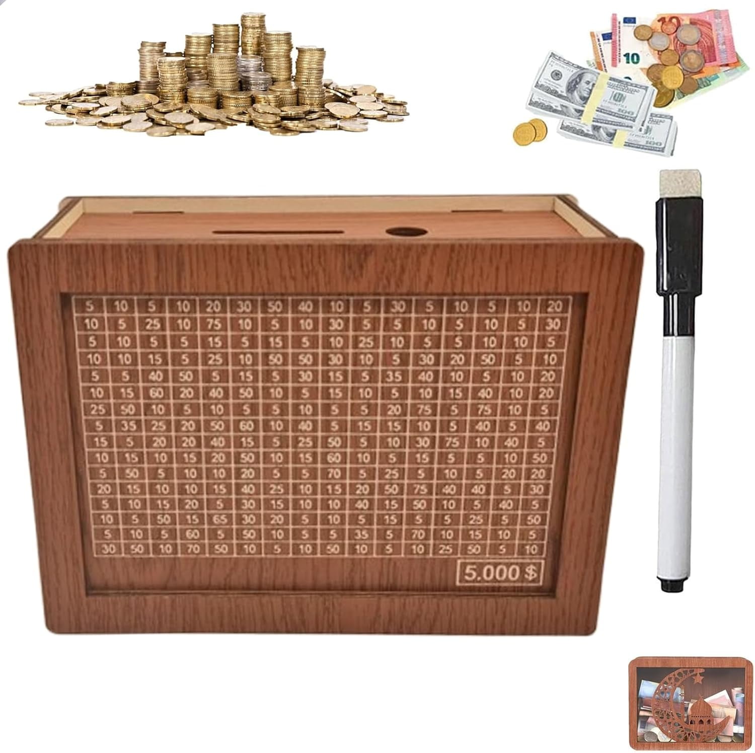 Tenkaybox, Tenkay Savings Box, Tenkaybox for Saving Money, 10000 ...