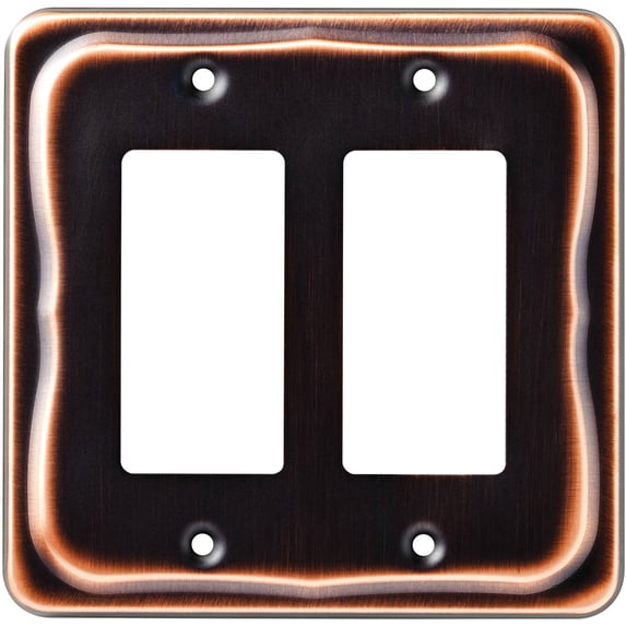 Tenley Double Decorator Wall Plate, Bronze - Walmart.com