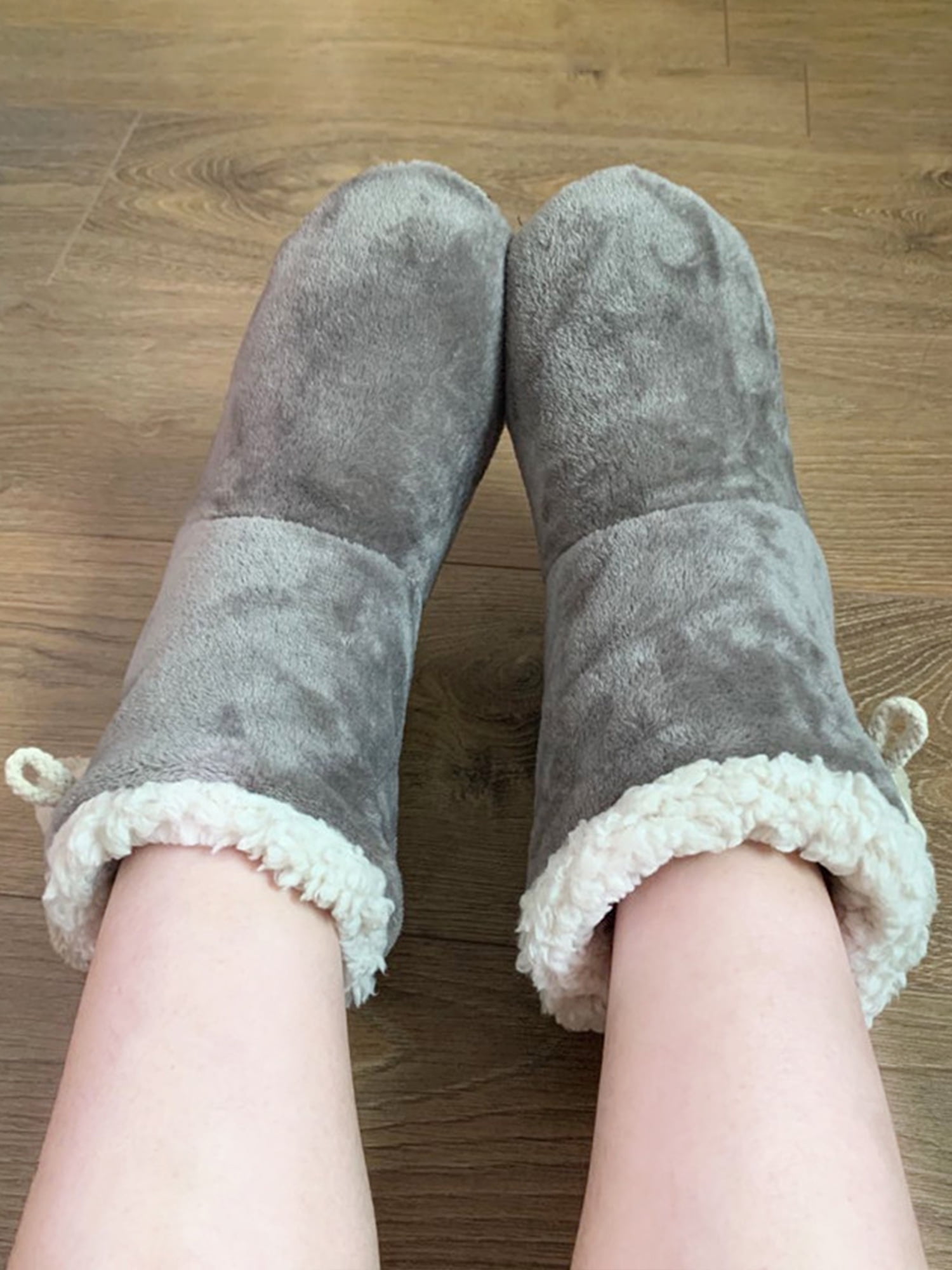 Tenmix Women's Men's House Slipper Booties Plush Warm Indoor Ankle ...