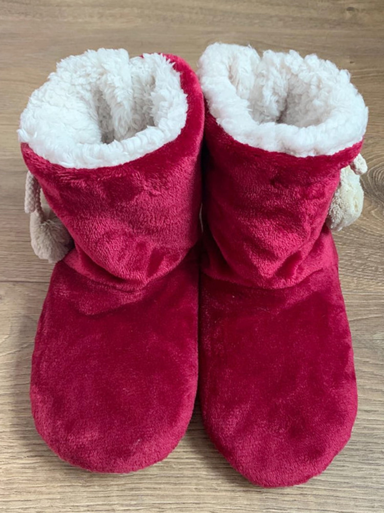 Tenmix Women's Men's House Slipper Booties Plush Warm Indoor Ankle ...