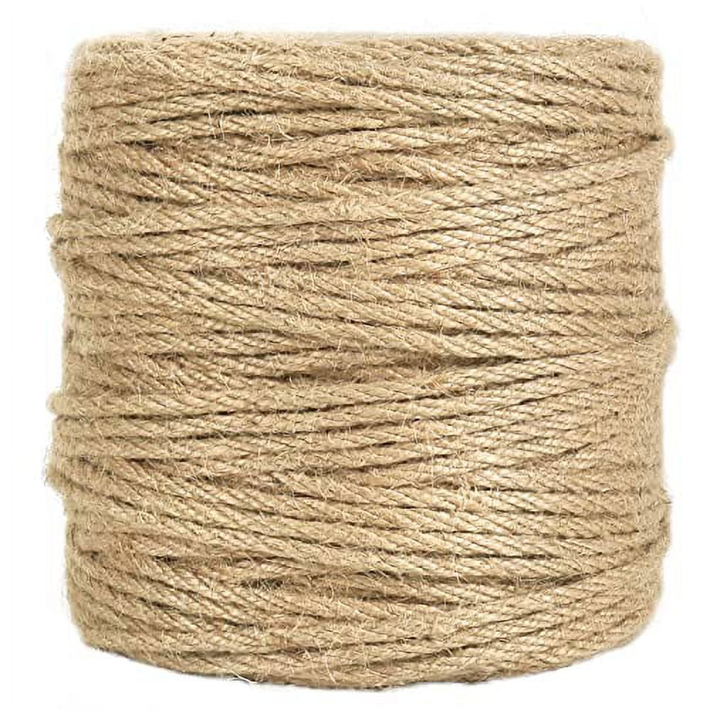 Tenn Well 328 Feet 4mm Jute Twine, Thick Twine Rope for Crafts, Gift ...