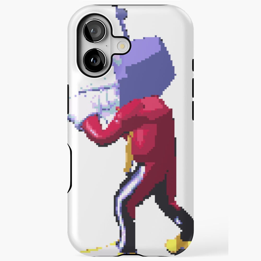 Tenna Boxing Meme Retro Pixel Cartoon Graphic Case for iPhone 17 16 15 ...