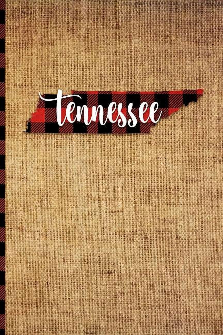 Print Frontier Tennessee 6x9 108 Pages Buffalo Plaid State Silhouette ...