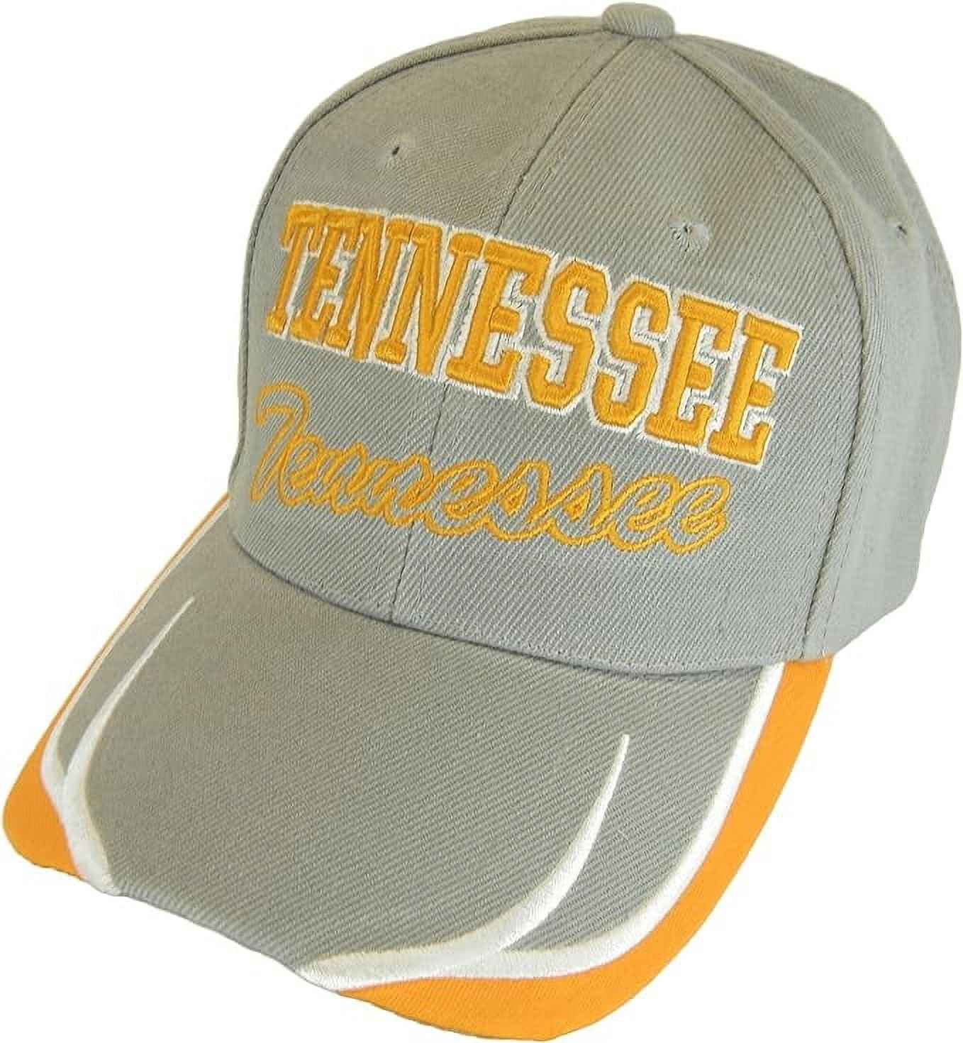 Tennessee Block and Script Lettering Baseball Cap with Embroidered Bill ...
