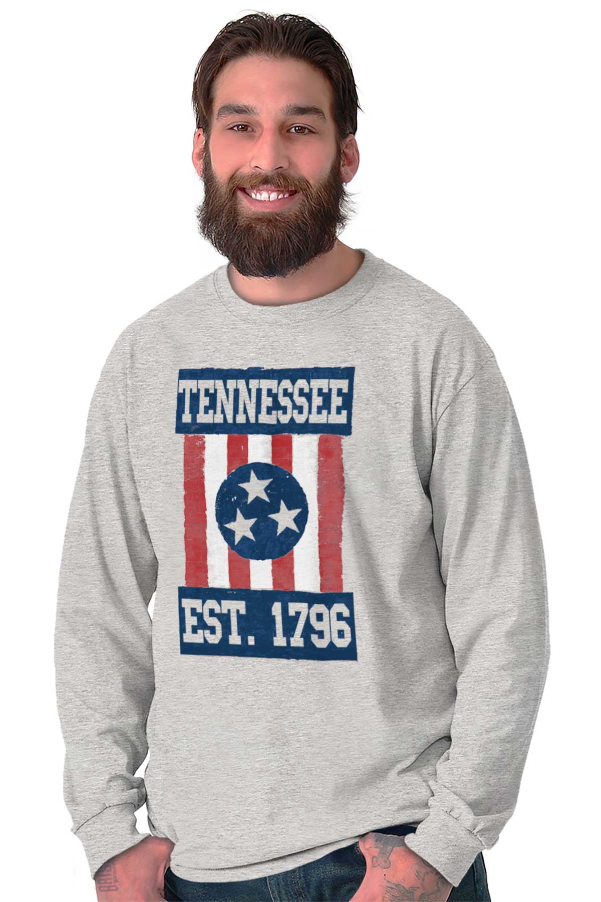 Tennessee Country Southern TN Flag Long Sleeve TShirt Men Women Brisco ...