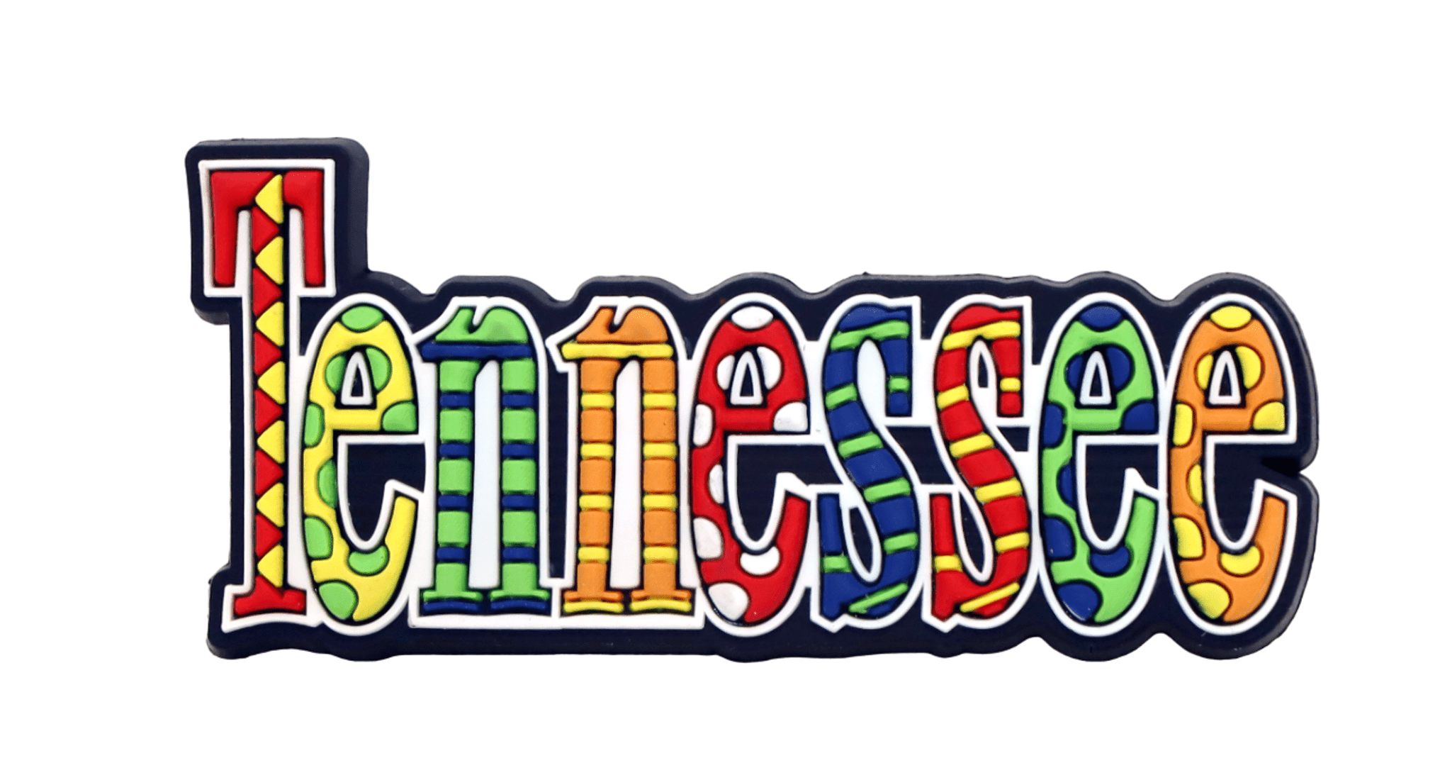 Tennessee Festive Multicolor Letters Fridge Souvenir Magnet - Walmart.com