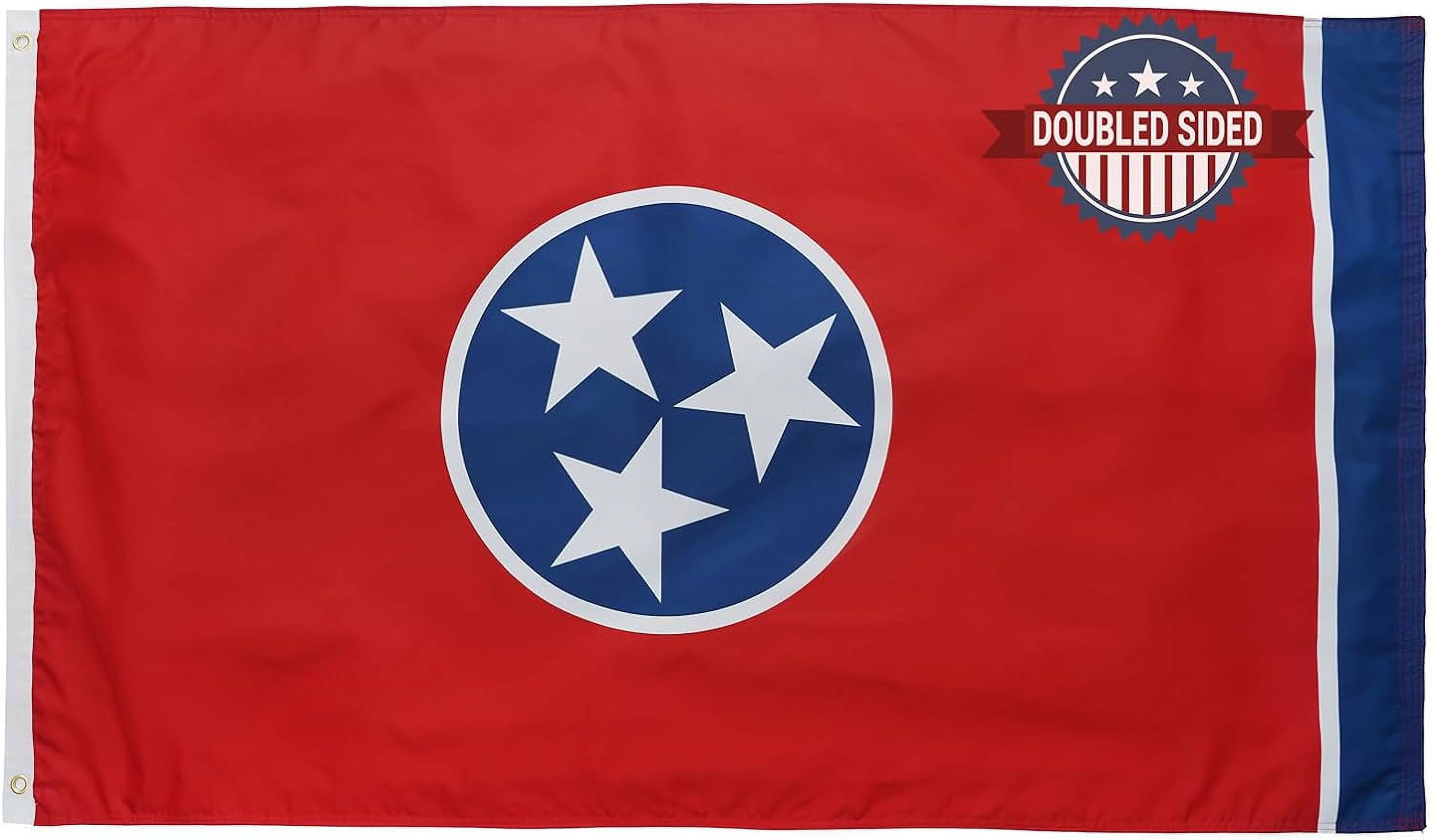 Tennessee Flag Double Sided 3x5 Flags for Outdoor, 3 ply Heavy Duty ...