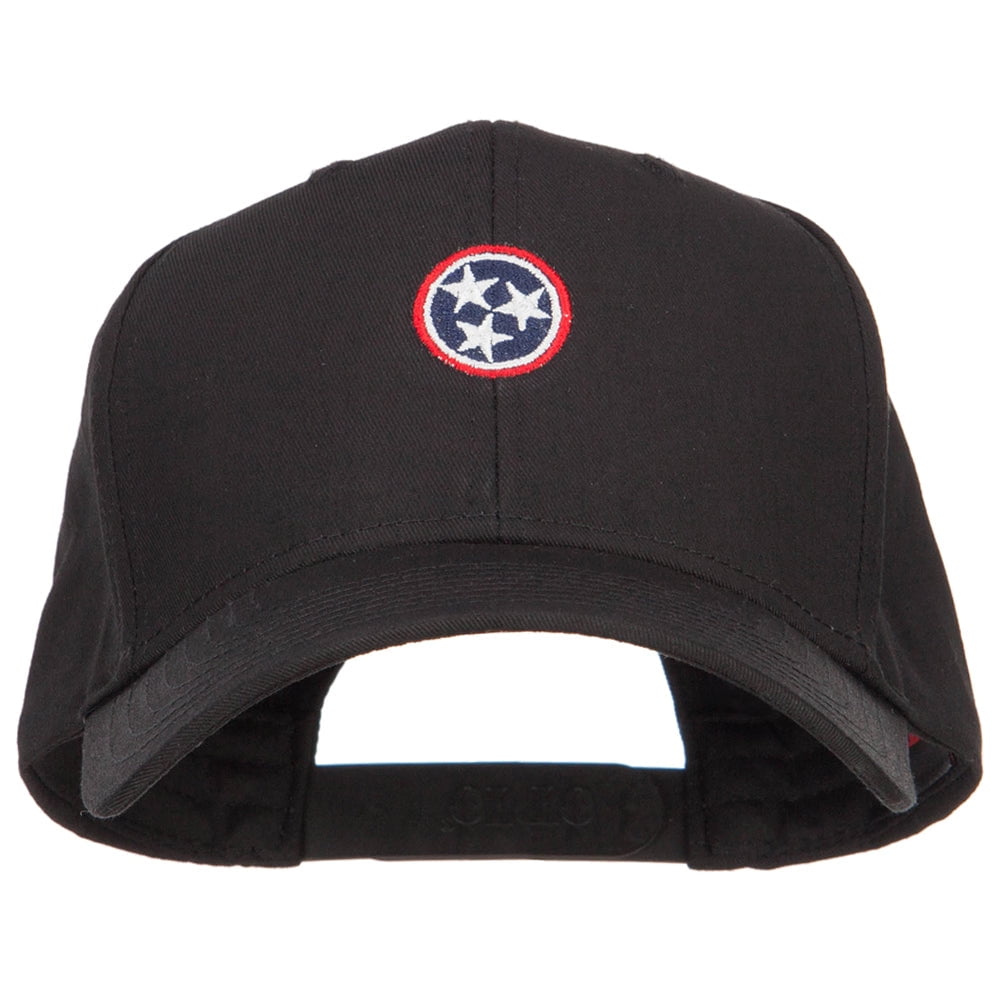 Tennessee Flag Logo Embroidered Twill Pro Cap - Black OSFM - Walmart.com