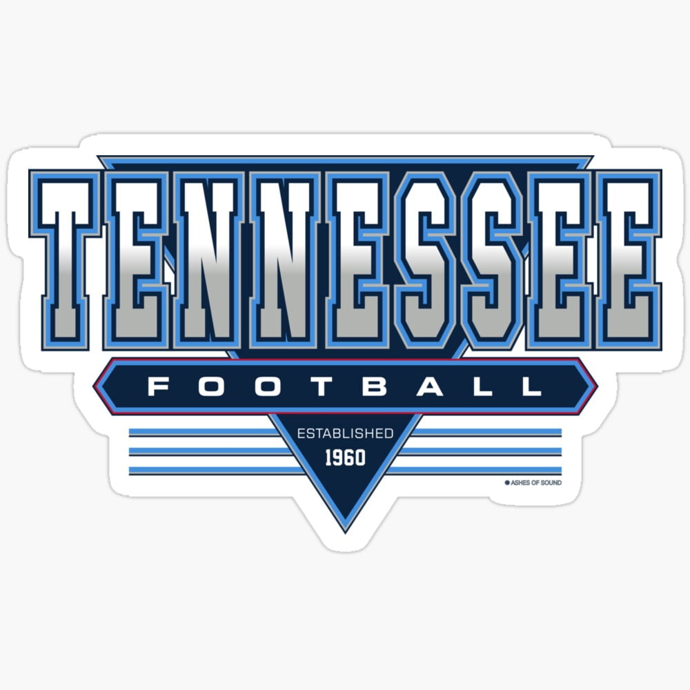 Tennessee Football Retro, Vintage Titans Inspired 90S Sticker Baseball ...