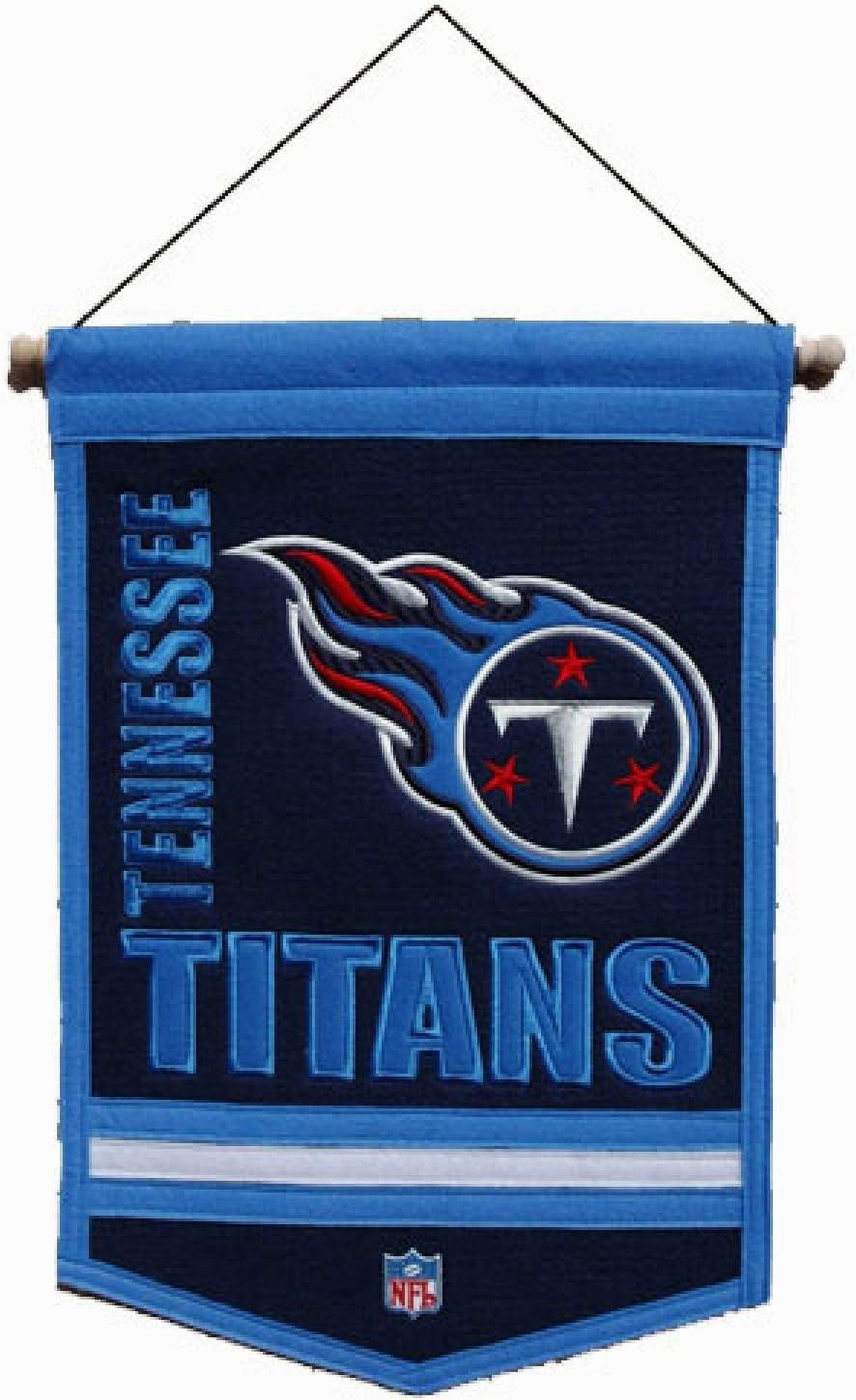 Tennessee Football Titans Embroidered Wool Traditions 12x18 Mini Banner ...