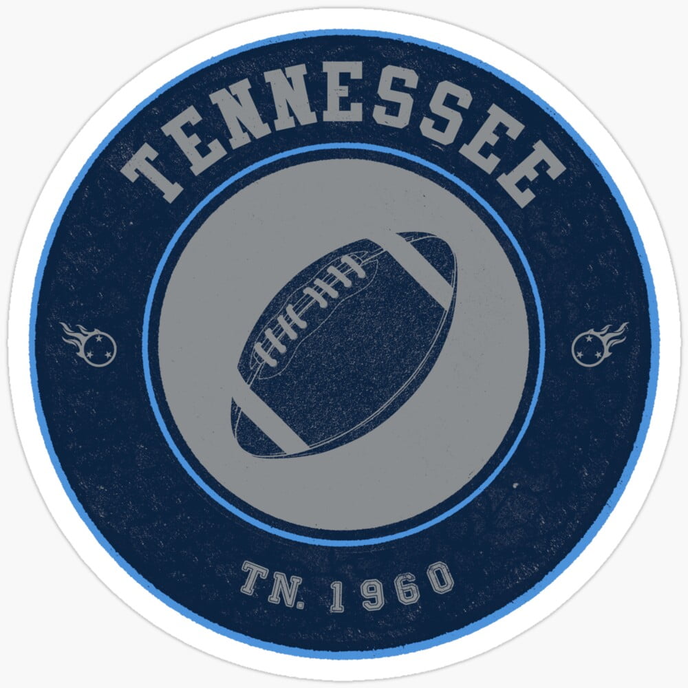 Tennessee Football Vintage Logo Navy Sticker Baseball Sticker, Football ...