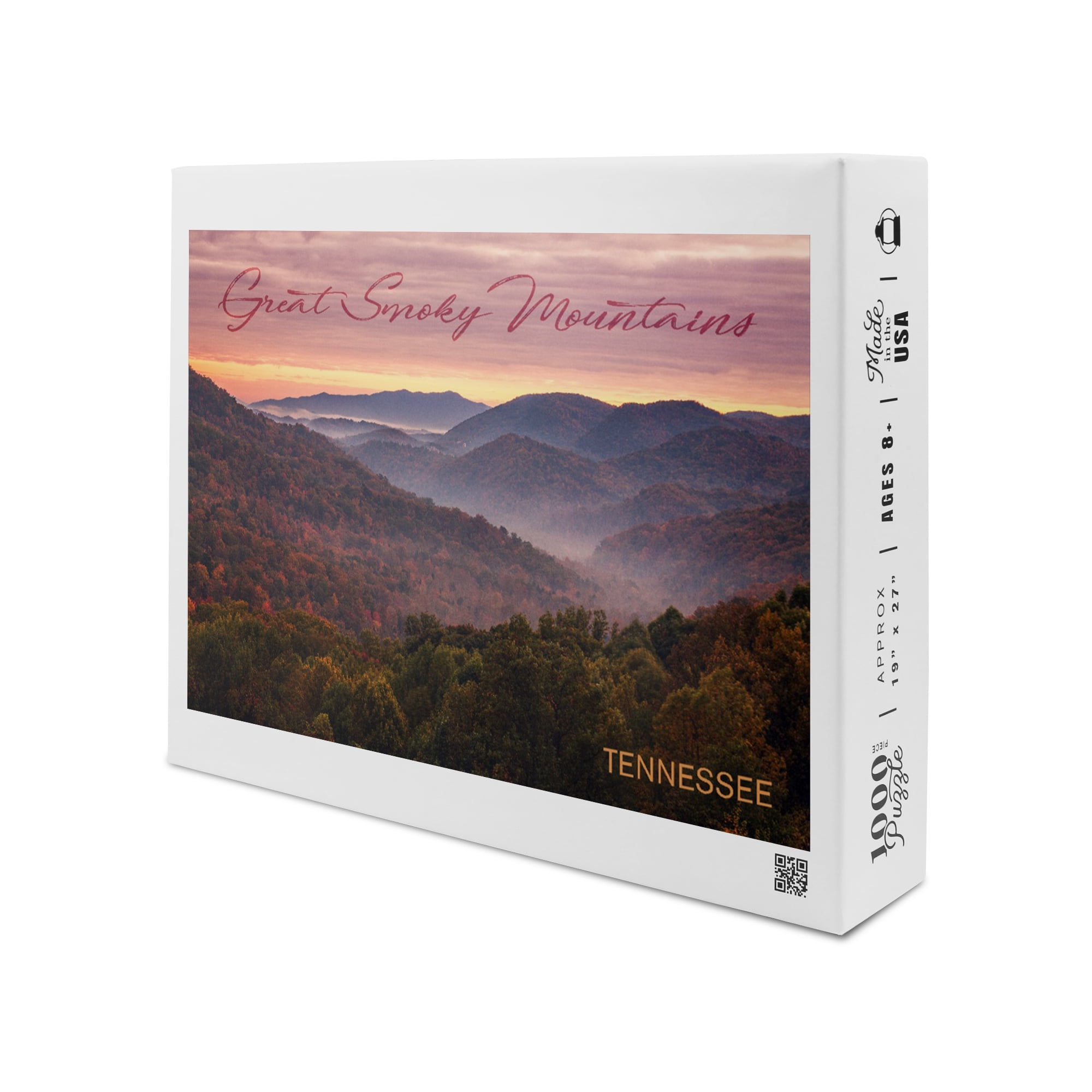 Tennessee, Great Smoky Mountains, Sunset (1000 Piece Puzzle, Size 19x27 ...