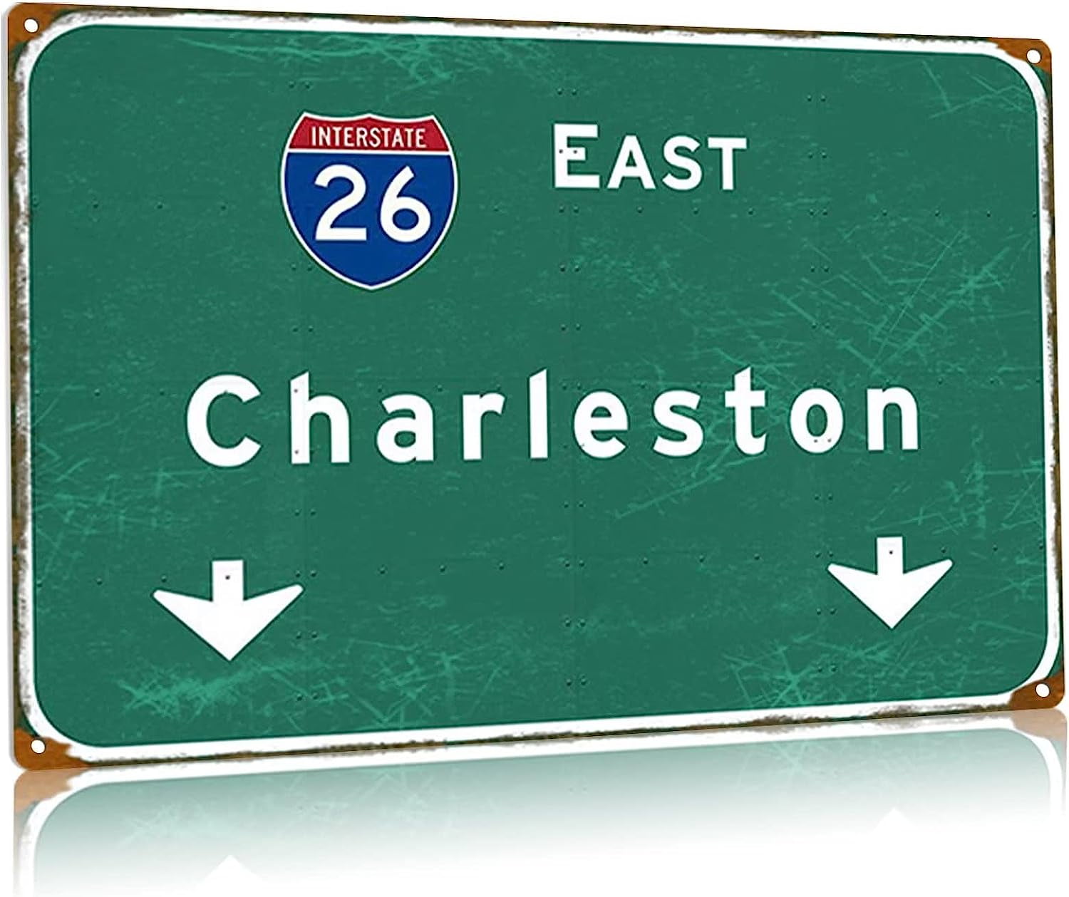 Tennessee Interstate Metal Sign Pigeon Forge Gatlinburg Exit Only Iron ...