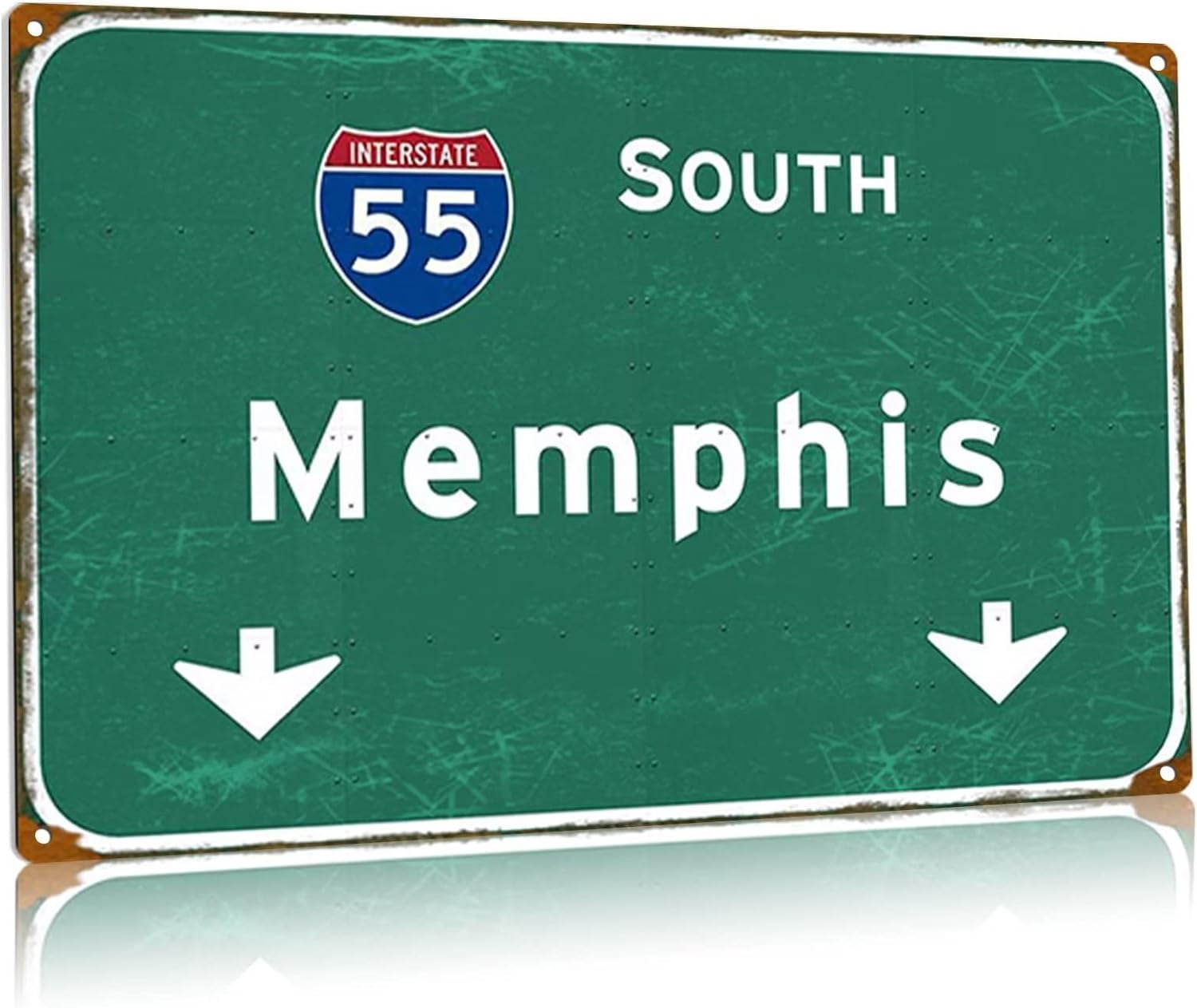 Tennessee Interstate Metal Sign Pigeon Forge Gatlinburg Exit Only Iron ...