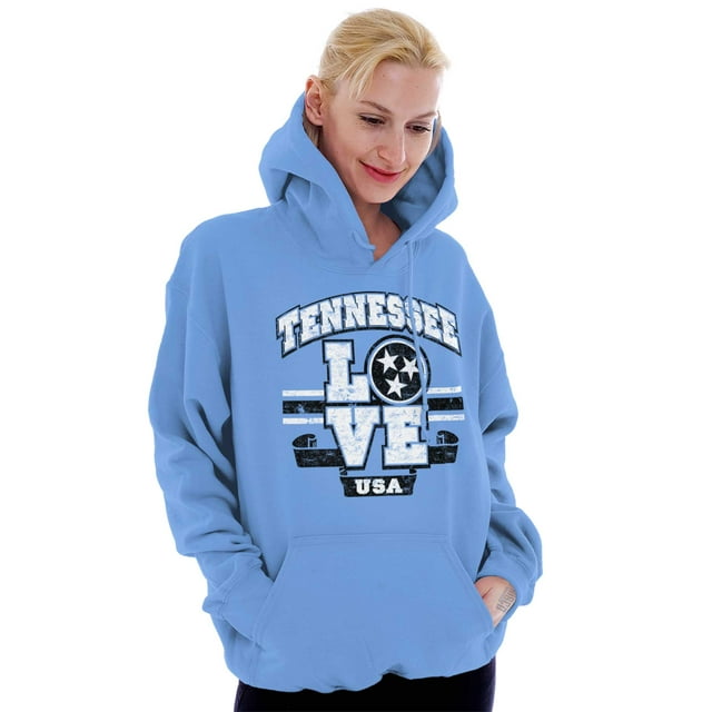 Tennessee Love TN Pride State Flag Women Plus Size Hoodie Brisco Brands ...