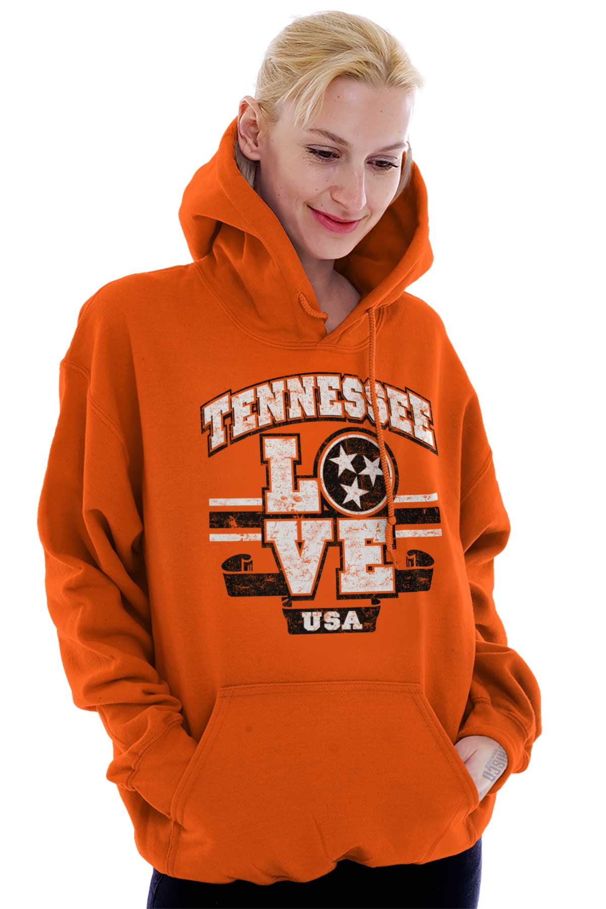 Tennessee Love TN Pride State Flag Hoodie Sweatshirt Women Brisco ...